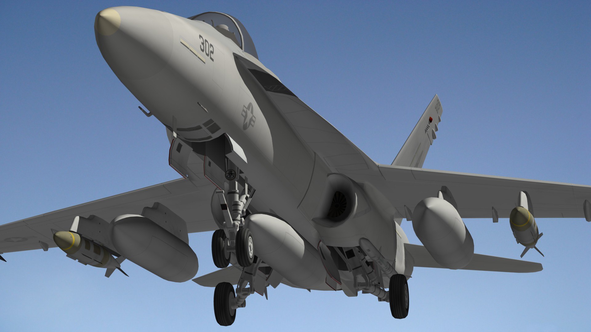 3D Model FA18C Hornet Legacy - TurboSquid 2258542