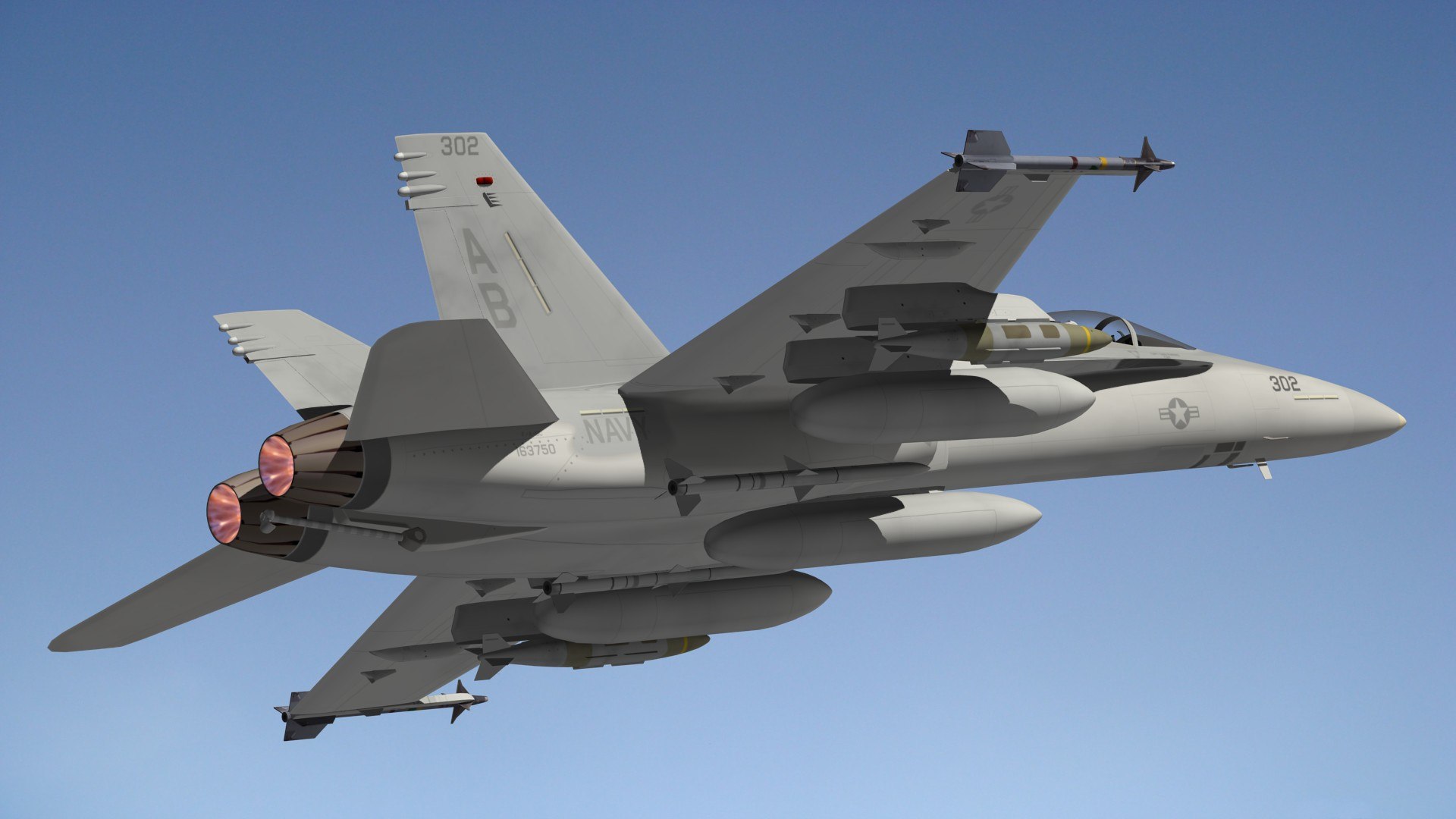 3D Model FA18C Hornet Legacy - TurboSquid 2258542