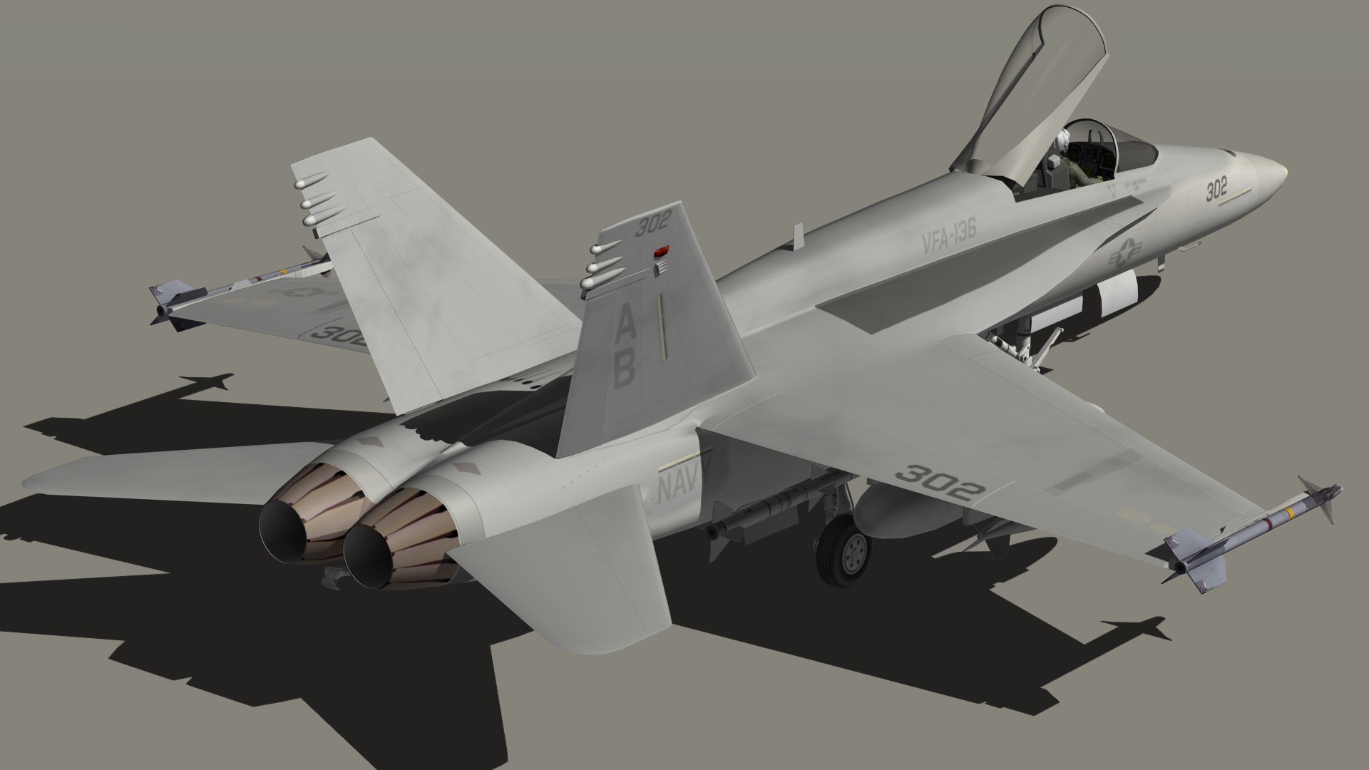 3D Model FA18C Hornet Legacy - TurboSquid 2258542