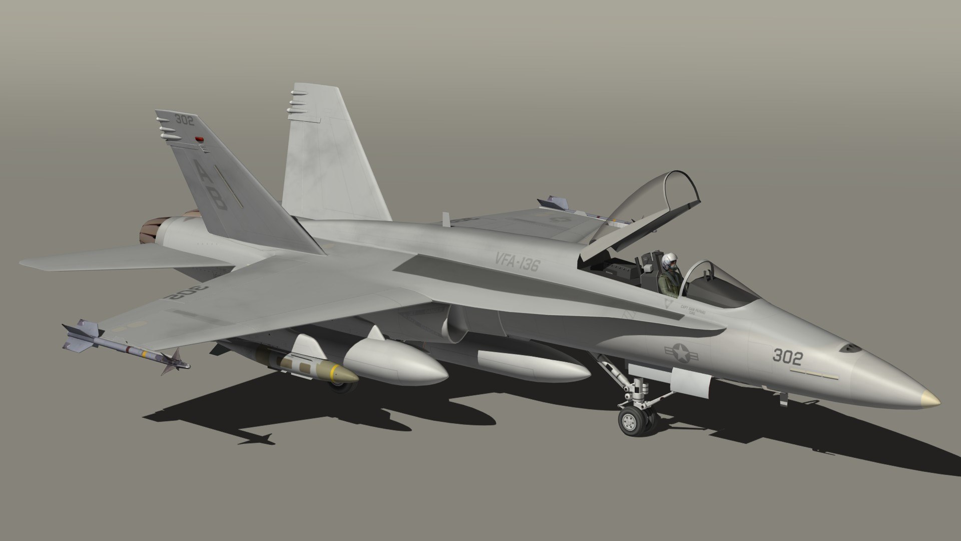 3D Model FA18C Hornet Legacy - TurboSquid 2258542