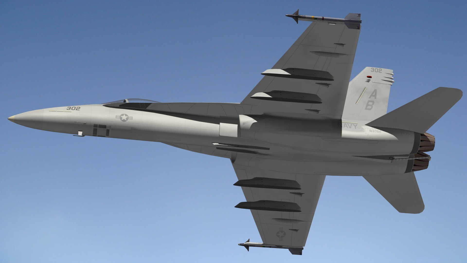 3D Model FA18C Hornet Legacy - TurboSquid 2258542