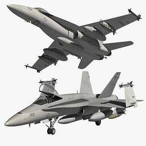 F/A-18E/F Super Hornet 3D Models for Download | TurboSquid