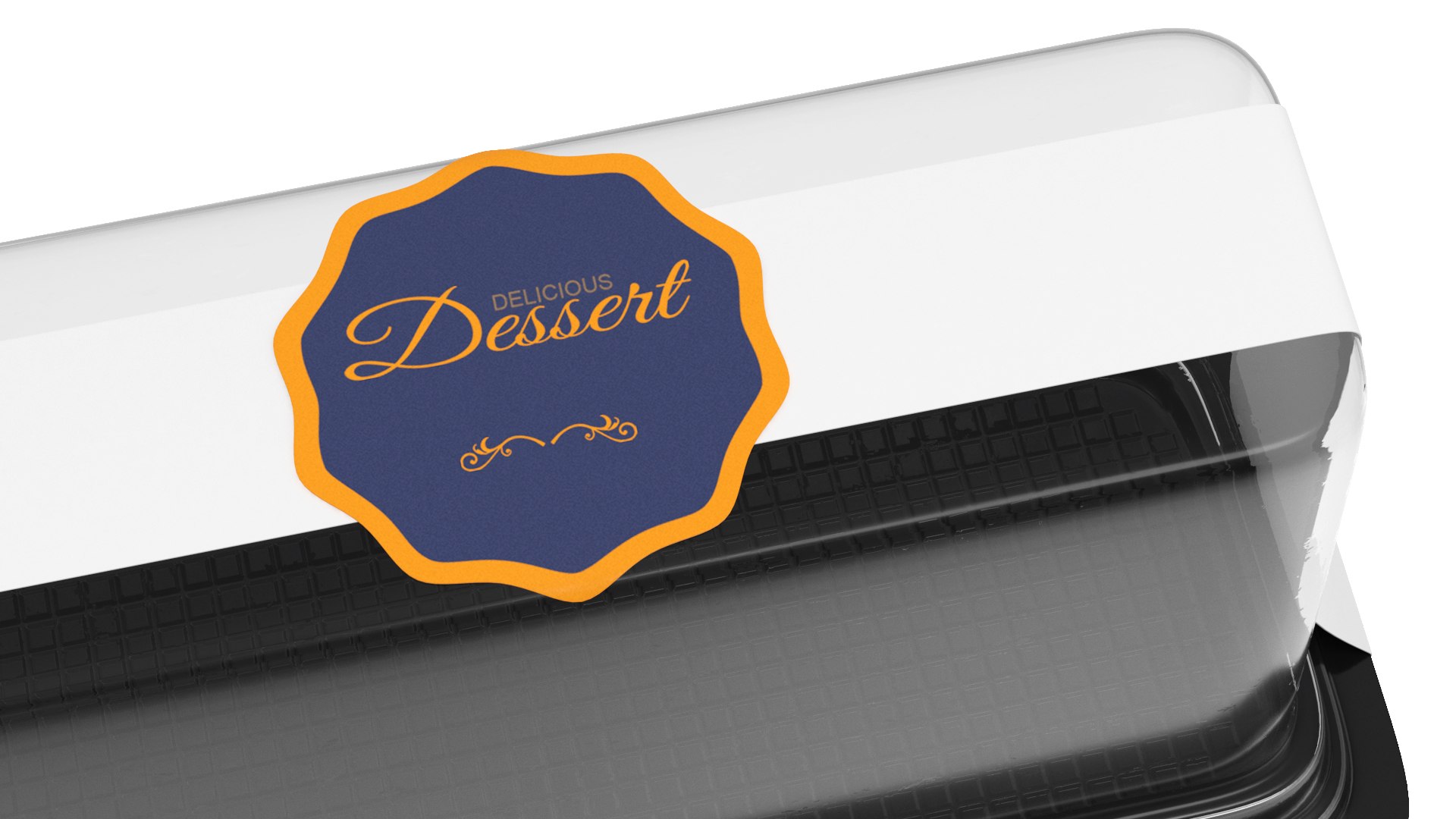 3D model Cake Slice Package Rectangular Black - TurboSquid 1985995