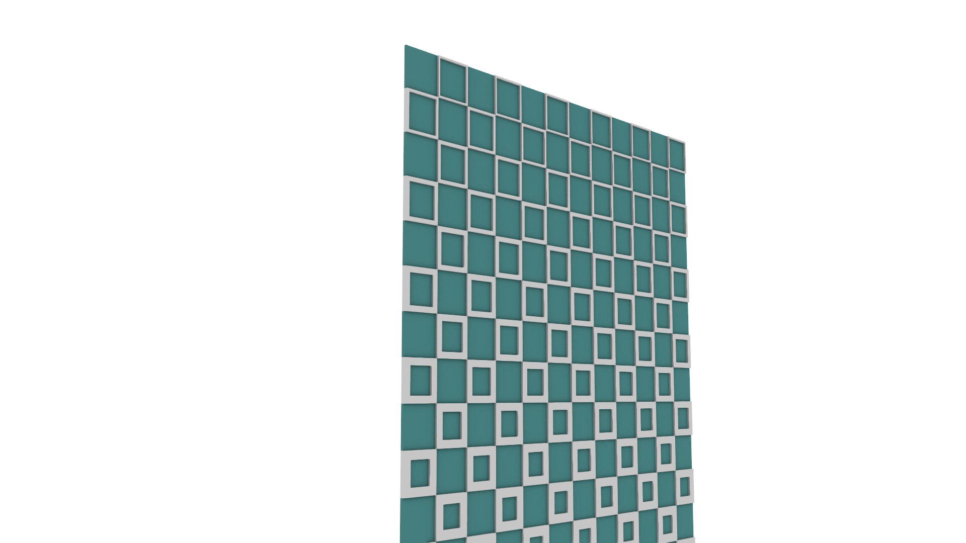 3D Parametric Square Pattern Panel Model - TurboSquid 2343594