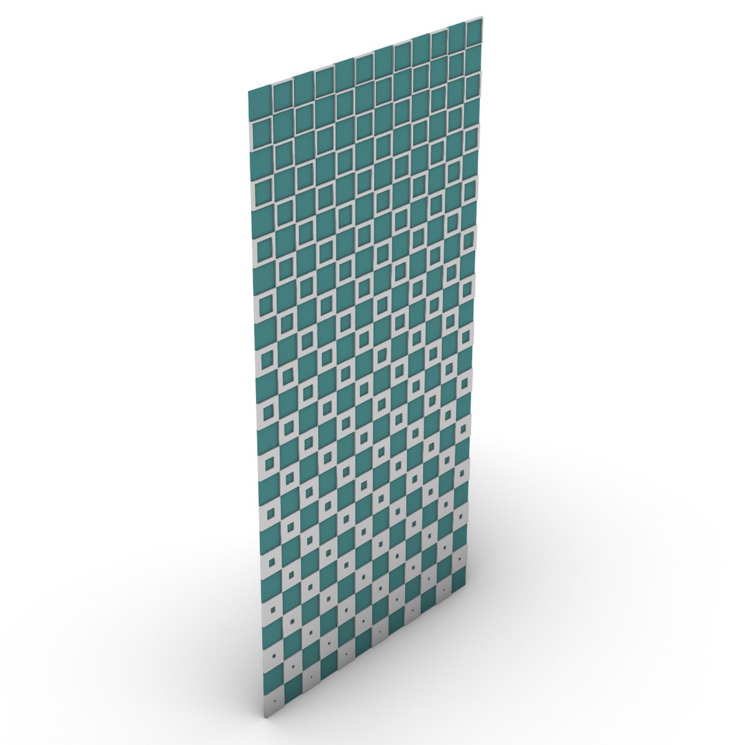 3D Gradient Square Pattern Panel Model - TurboSquid 2343594