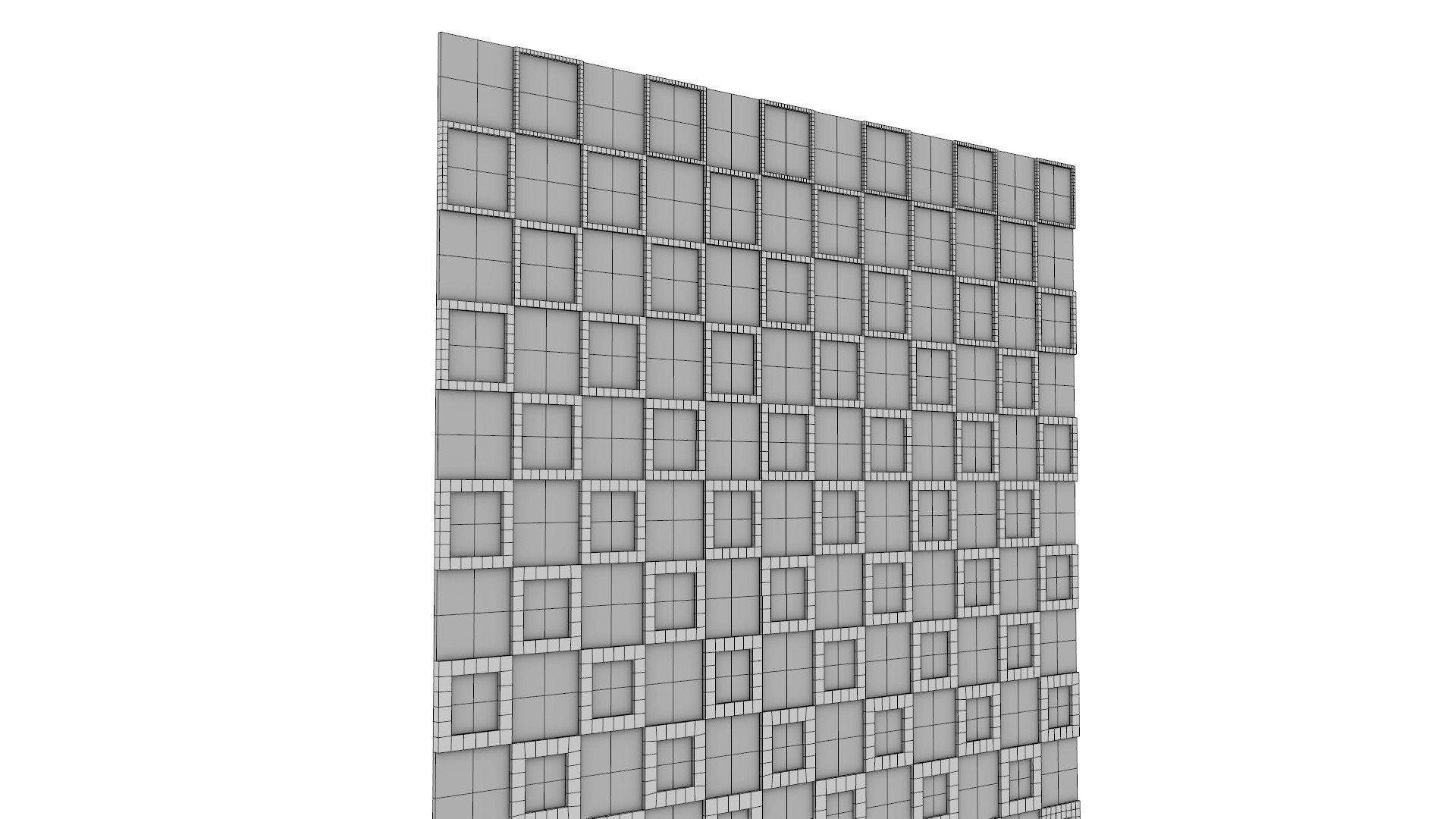 3D Parametric Square Pattern Panel Model - TurboSquid 2343594