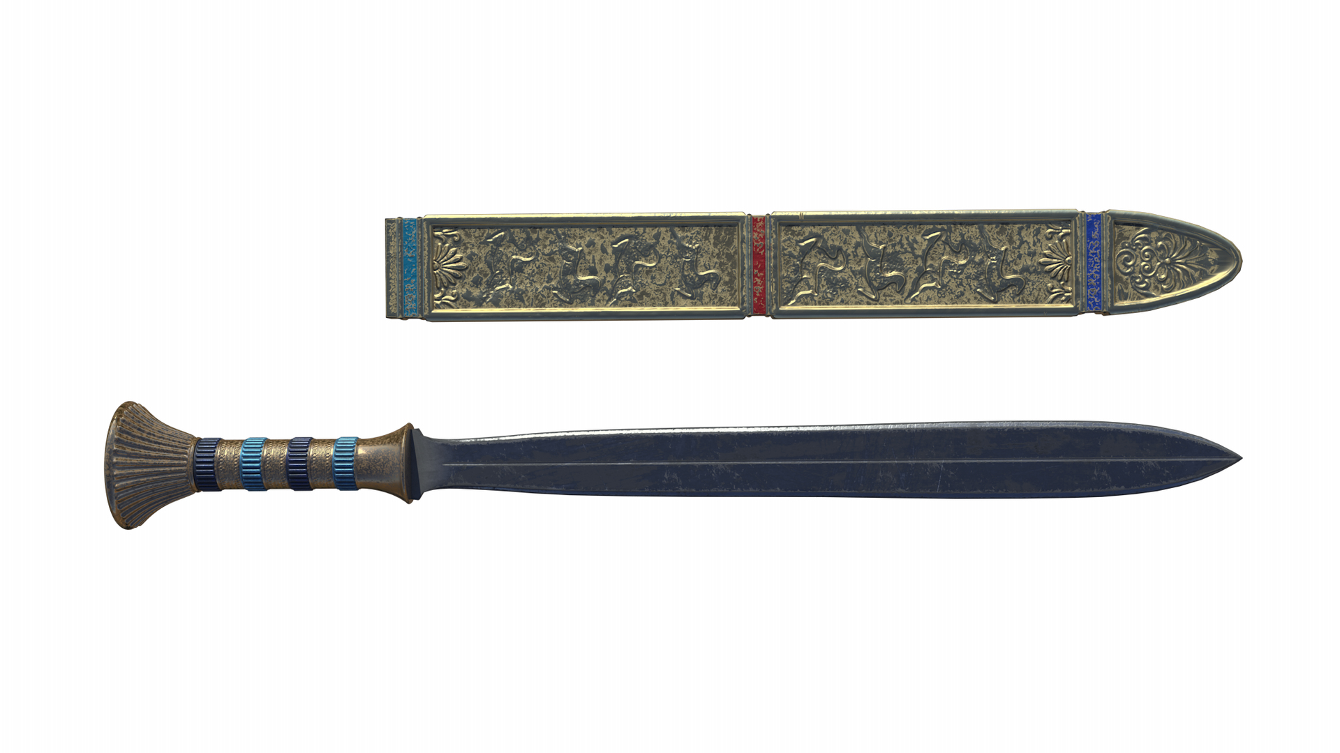 Photorealistic Egypt Sword 3D Model - TurboSquid 2263823
