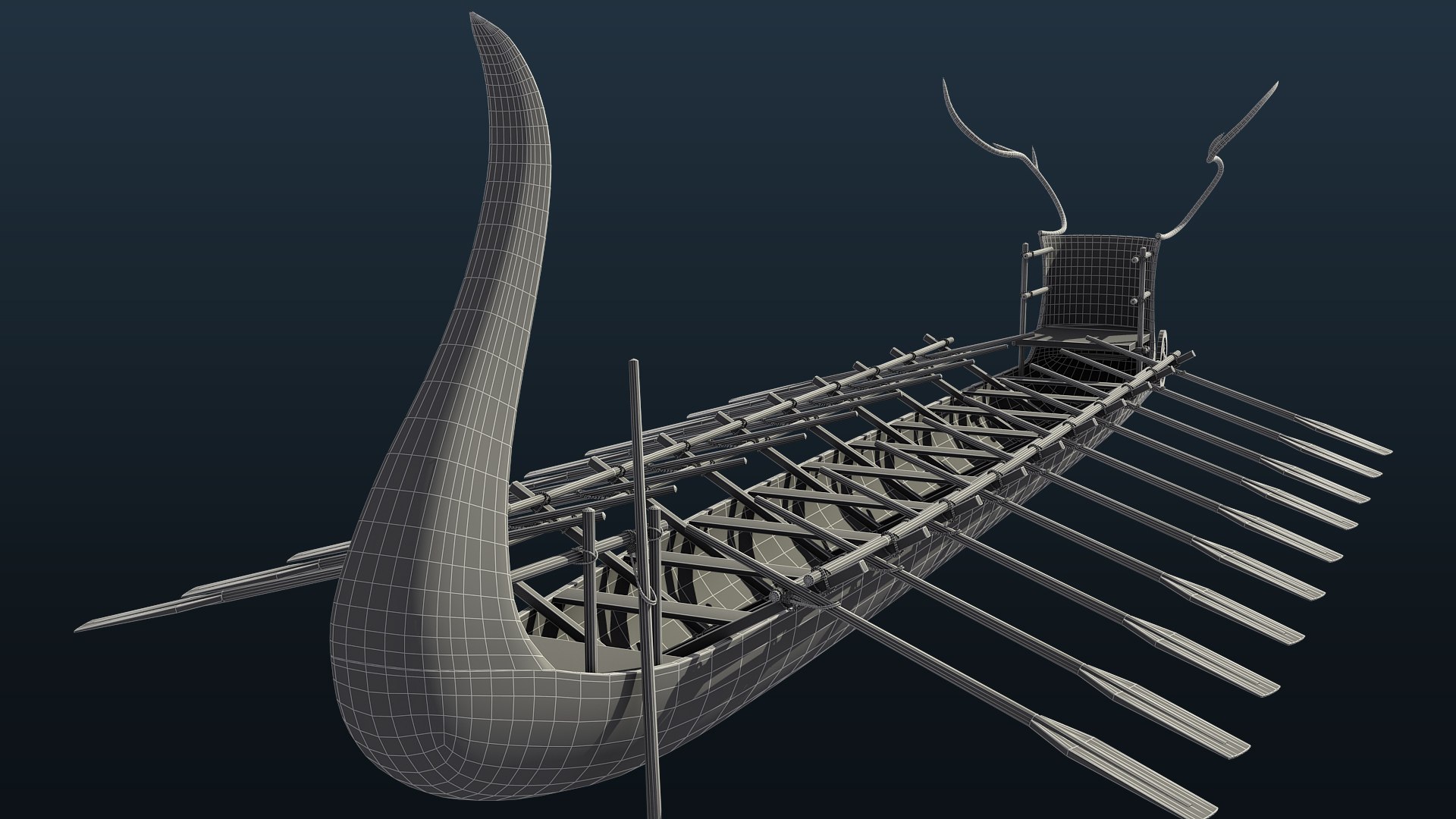 Max Warship Ancient Ship Minos