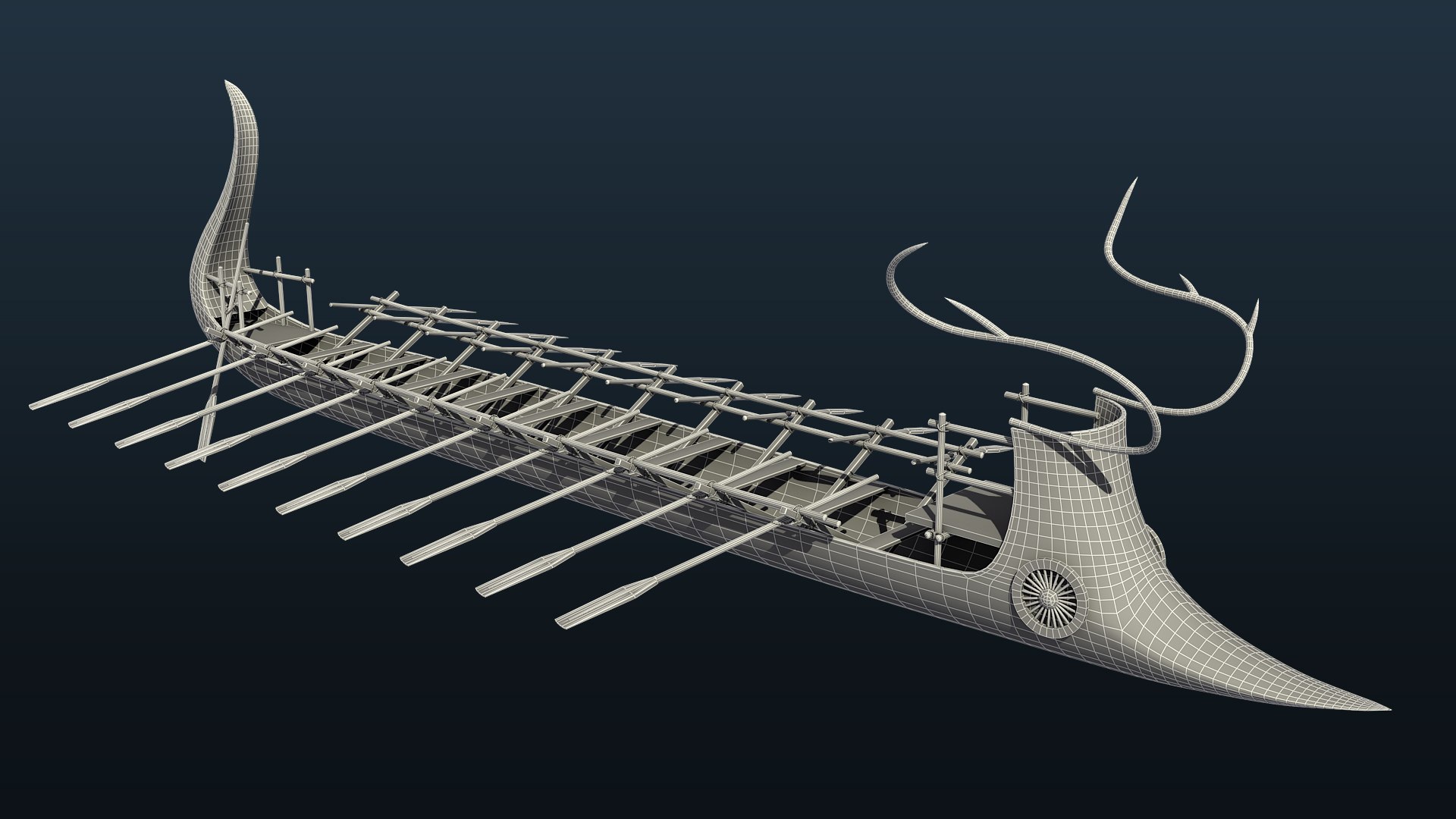 Max Warship Ancient Ship Minos