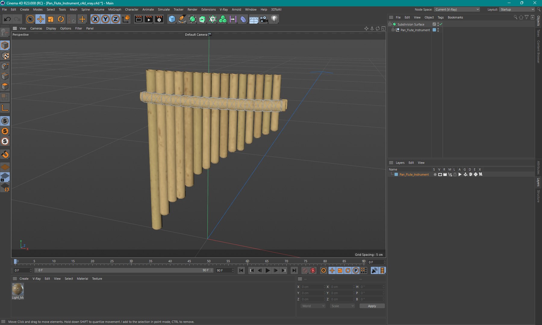Pan Flute Instrument 3D Model - TurboSquid 2307282