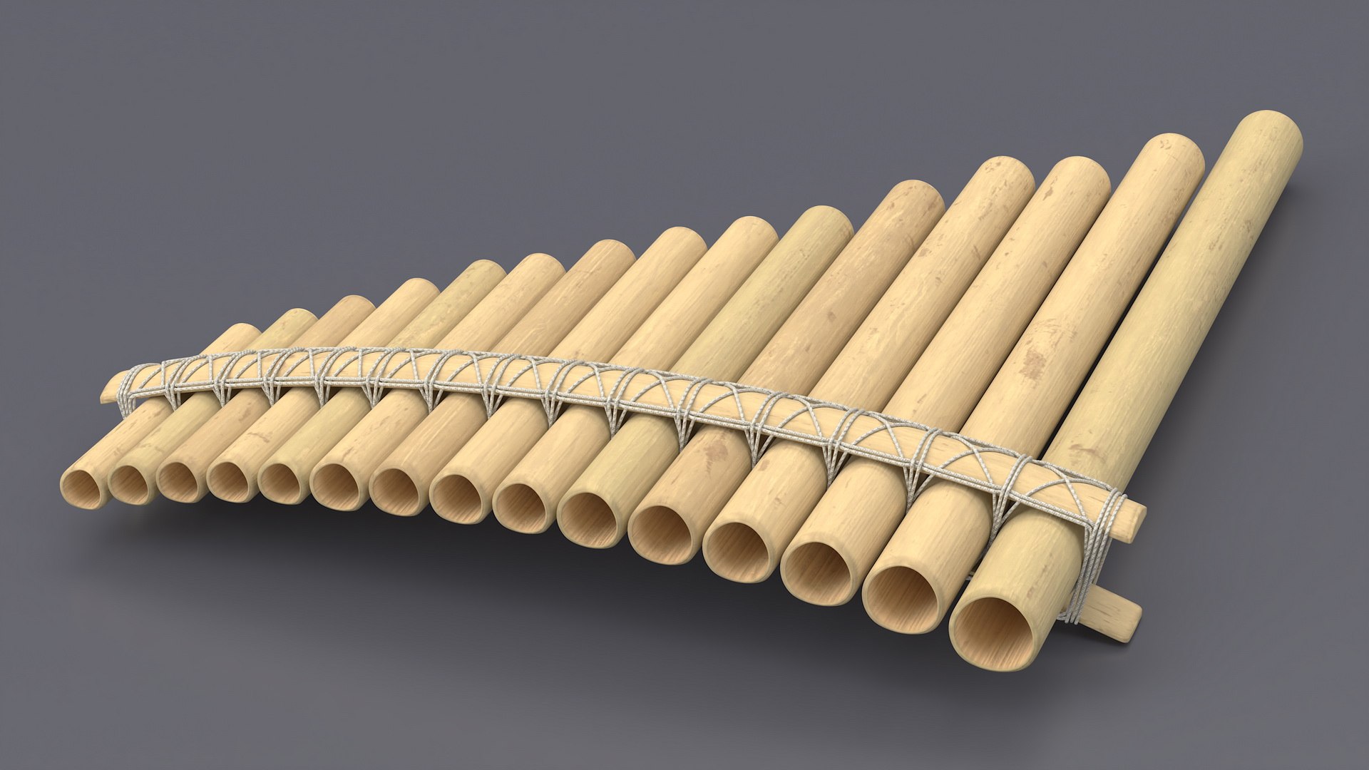 Pan Flute Instrument 3D Model - TurboSquid 2307282