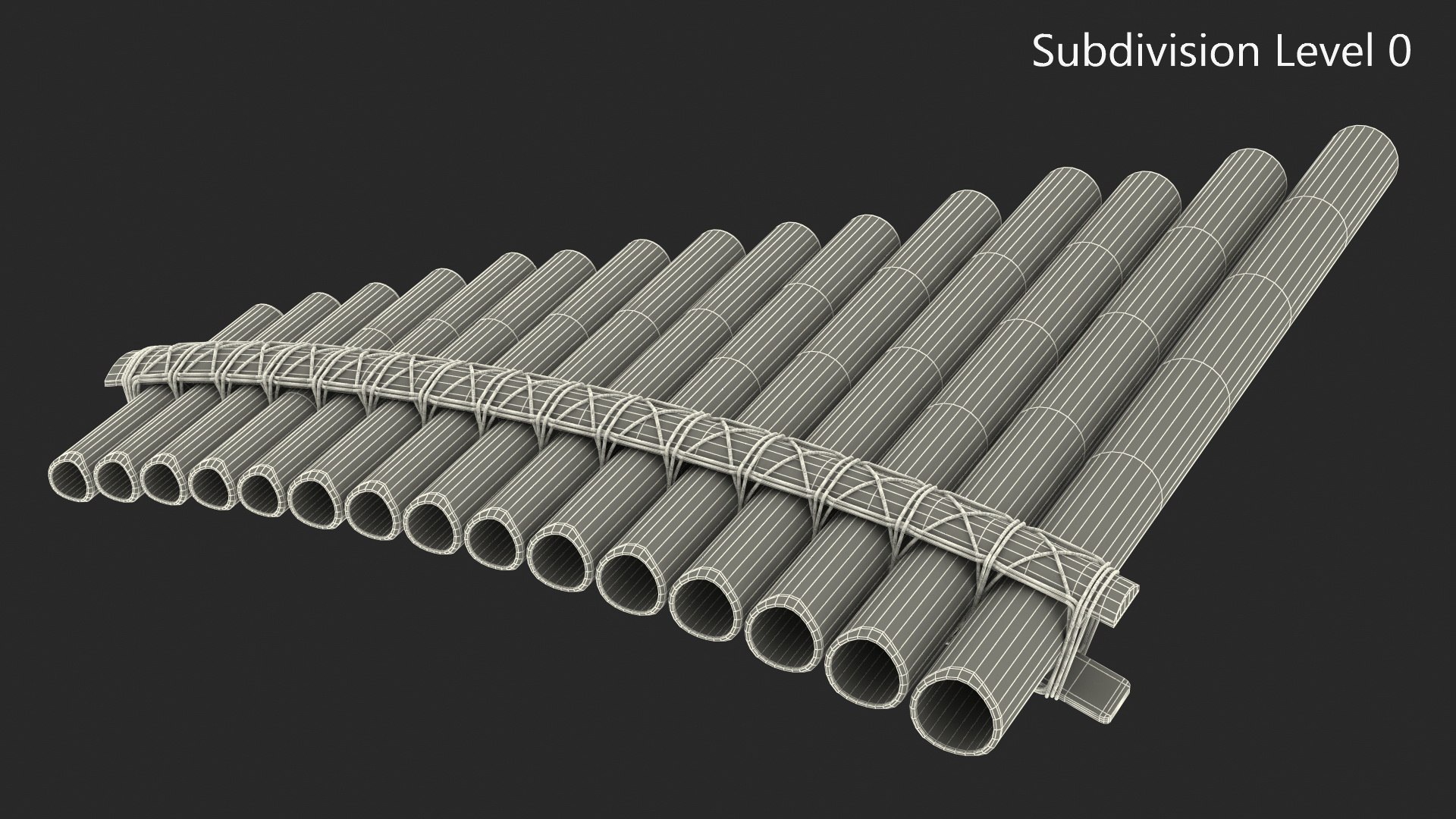 Pan Flute Instrument 3D Model - TurboSquid 2307282