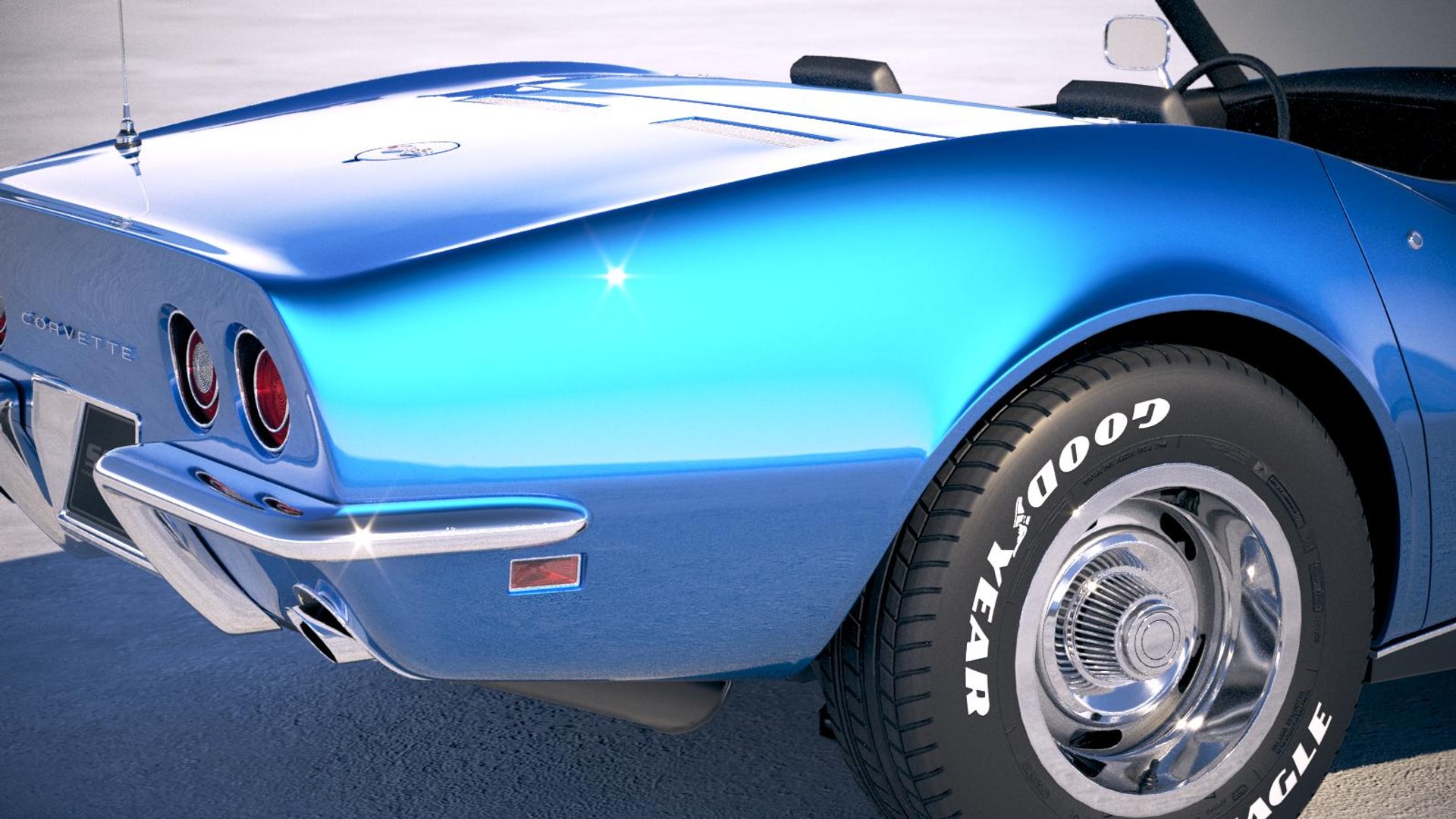 Chevrolet Corvette C3 3d Model