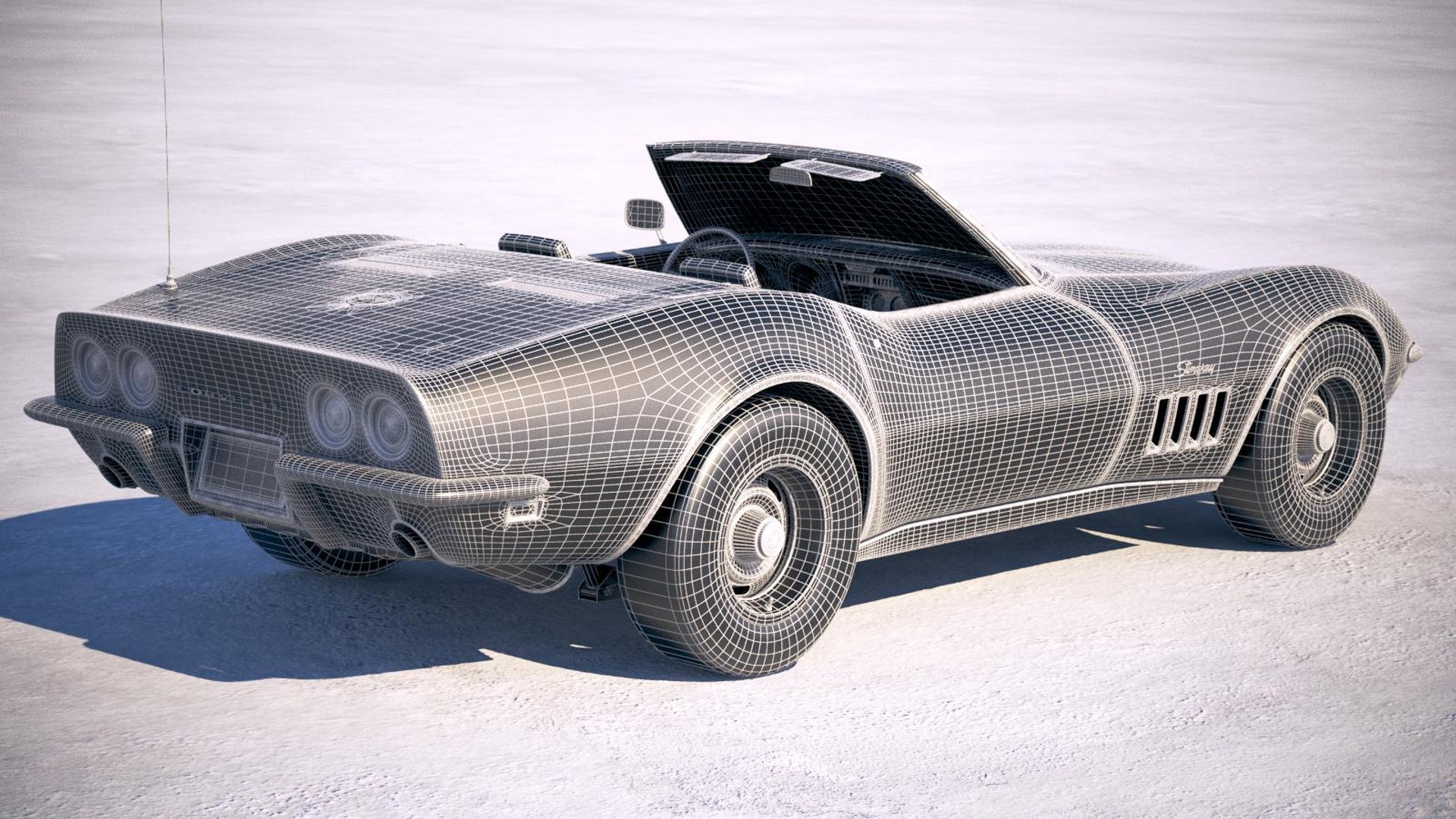 Chevrolet Corvette C3 3d Model