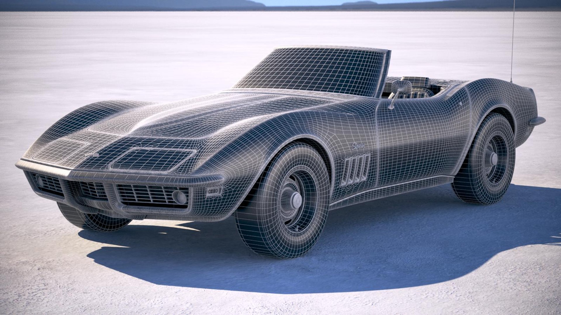 Chevrolet Corvette C3 3d Model