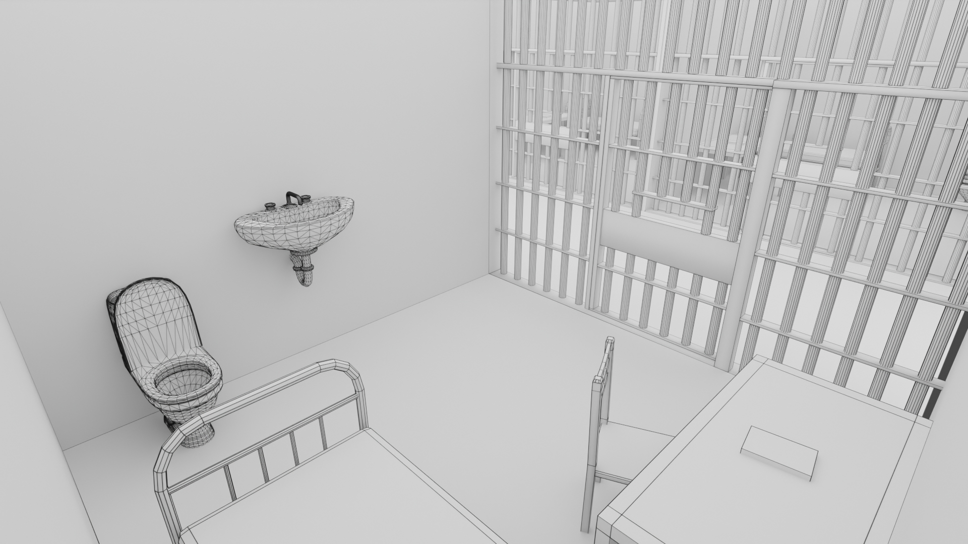 3D Prison model - TurboSquid 1730430