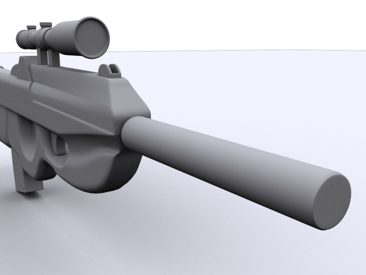 Fn2000 Assault Rifle 3d Max