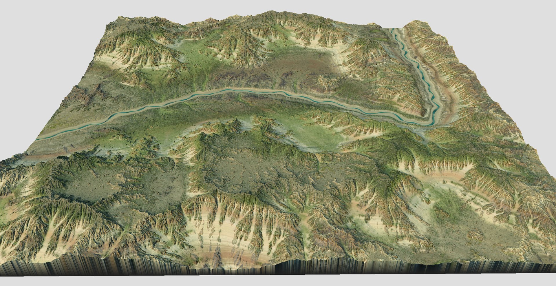 Terrain landscape river model - TurboSquid 1667167