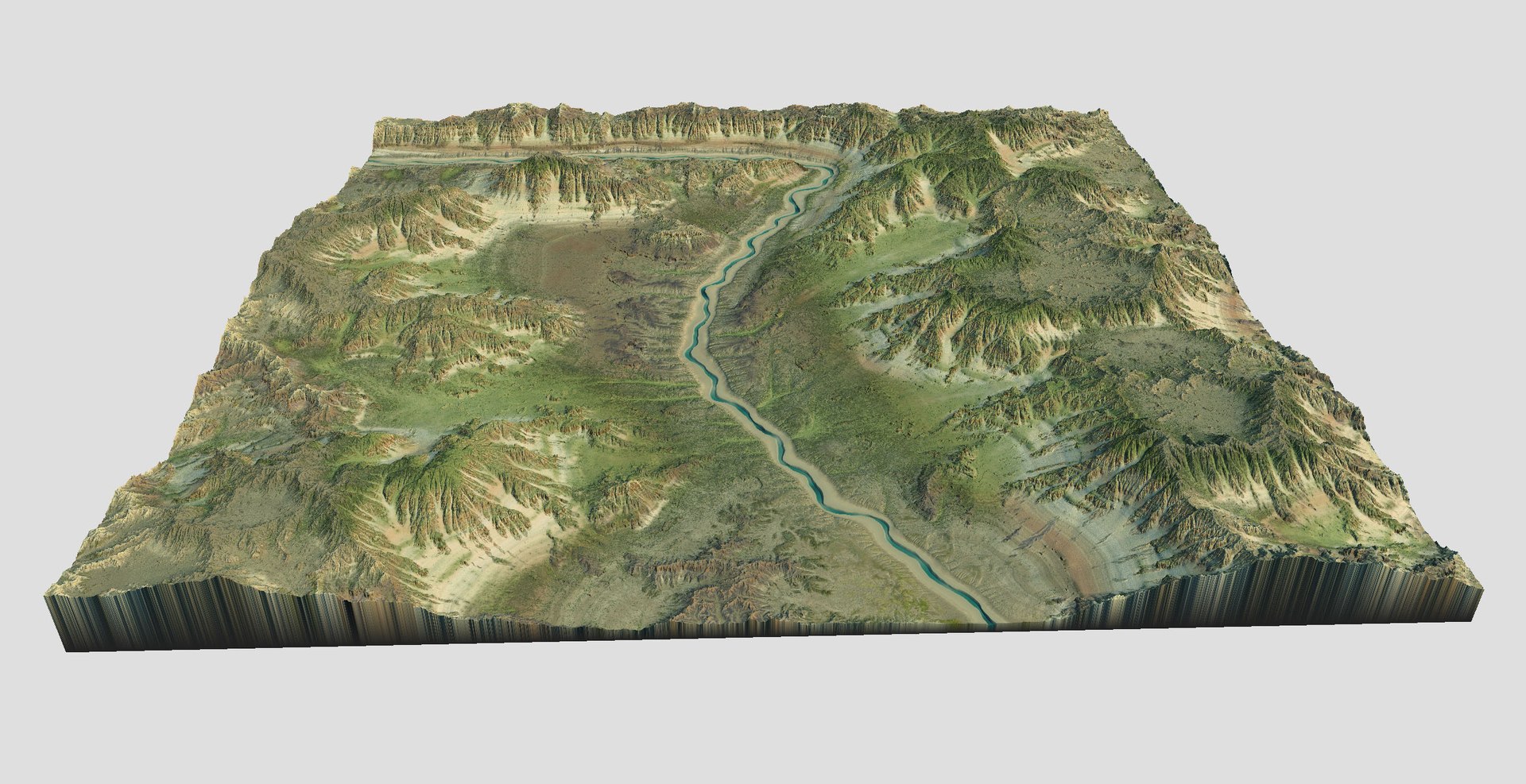 Terrain landscape river model - TurboSquid 1667167