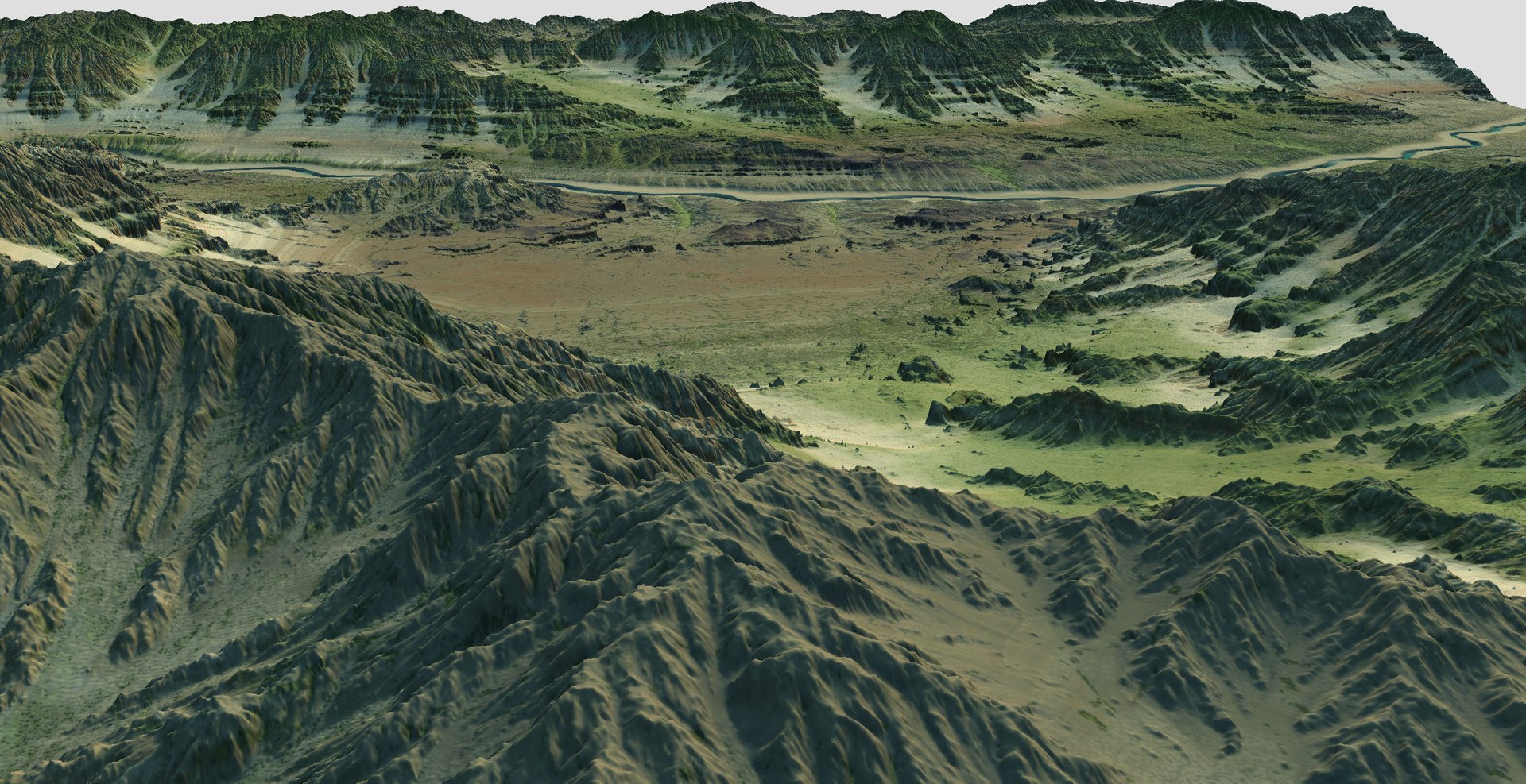 Terrain landscape river model - TurboSquid 1667167
