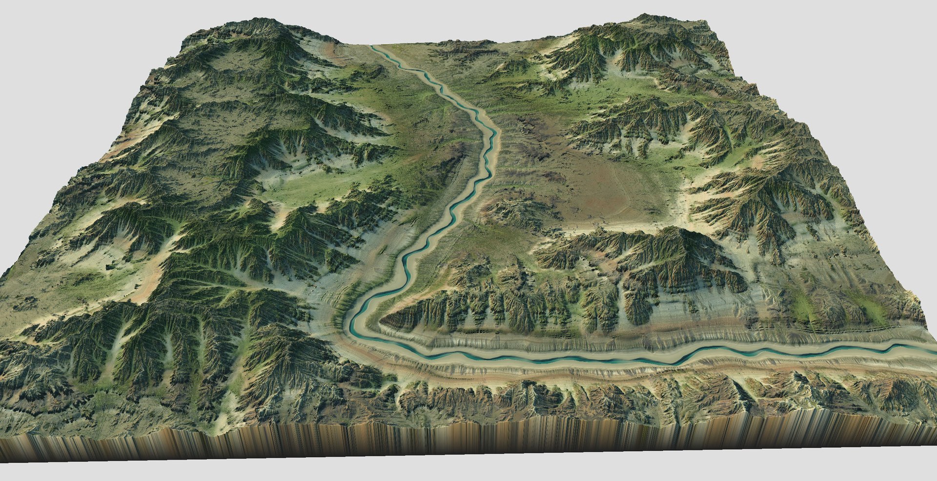 Terrain landscape river model - TurboSquid 1667167