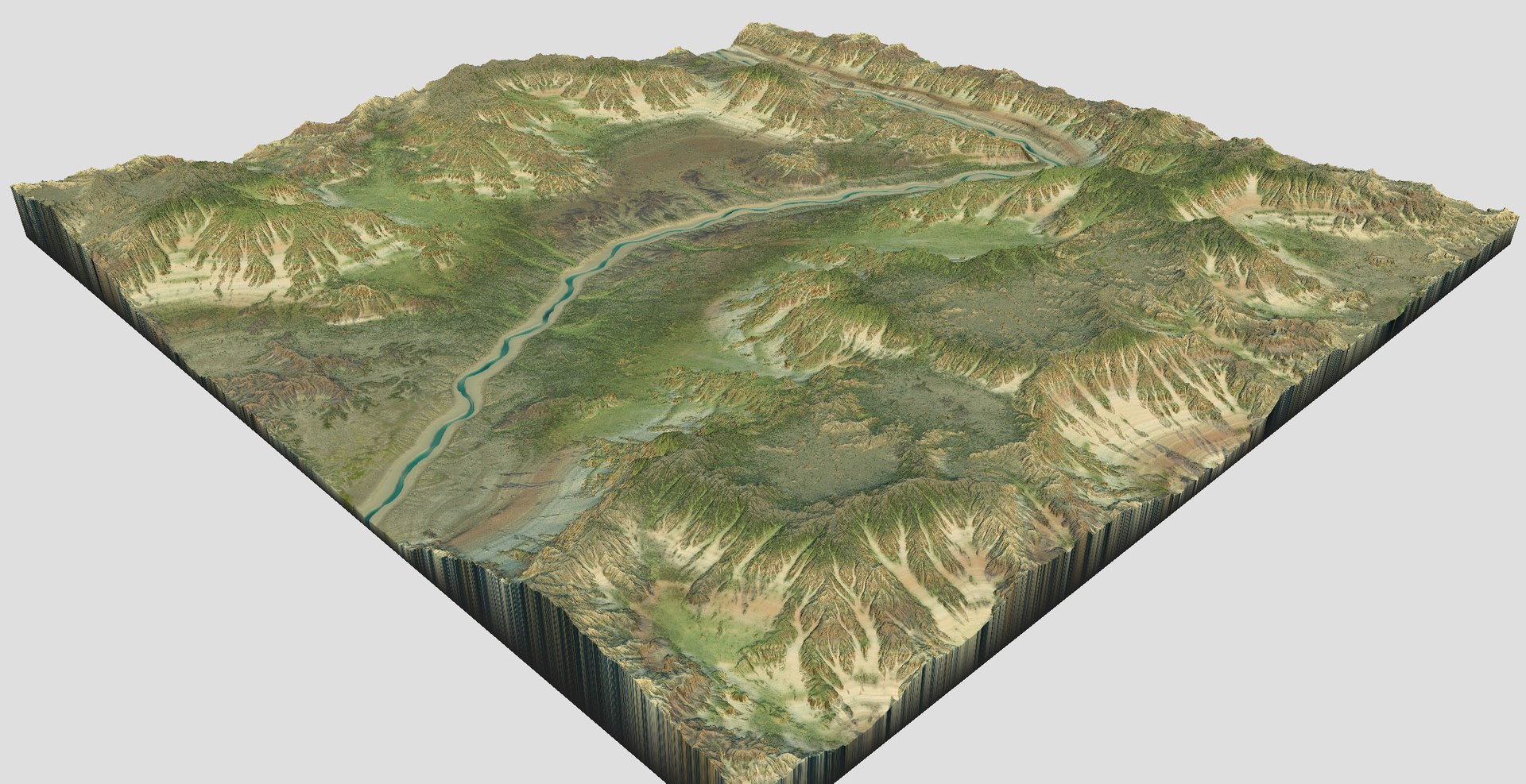 Terrain landscape river model - TurboSquid 1667167