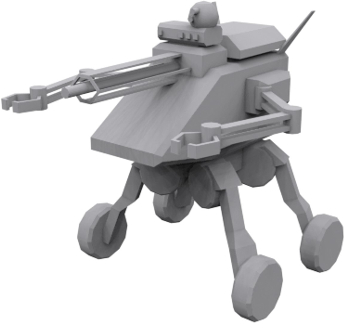 Scrollers Pod Drones 3d Model