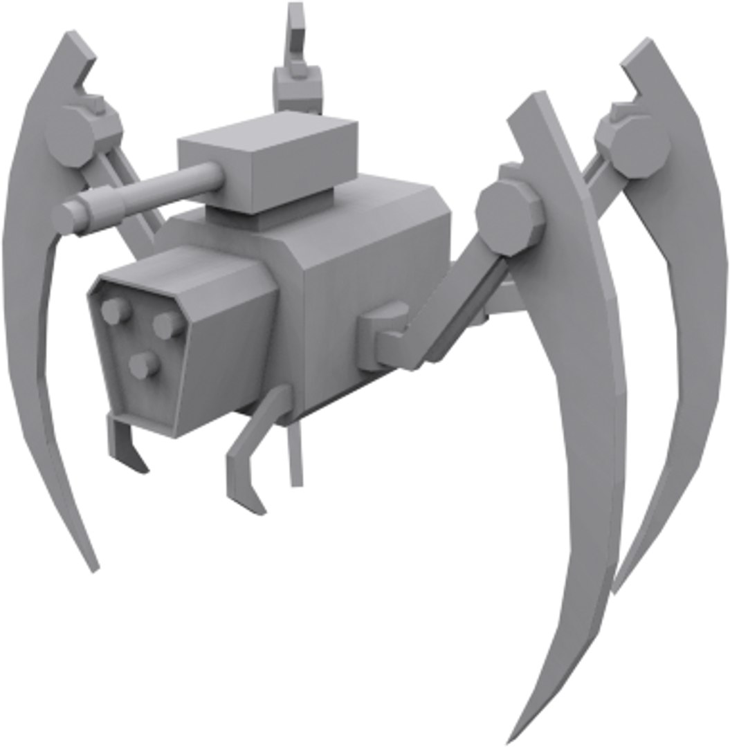 Scrollers Pod Drones 3d Model
