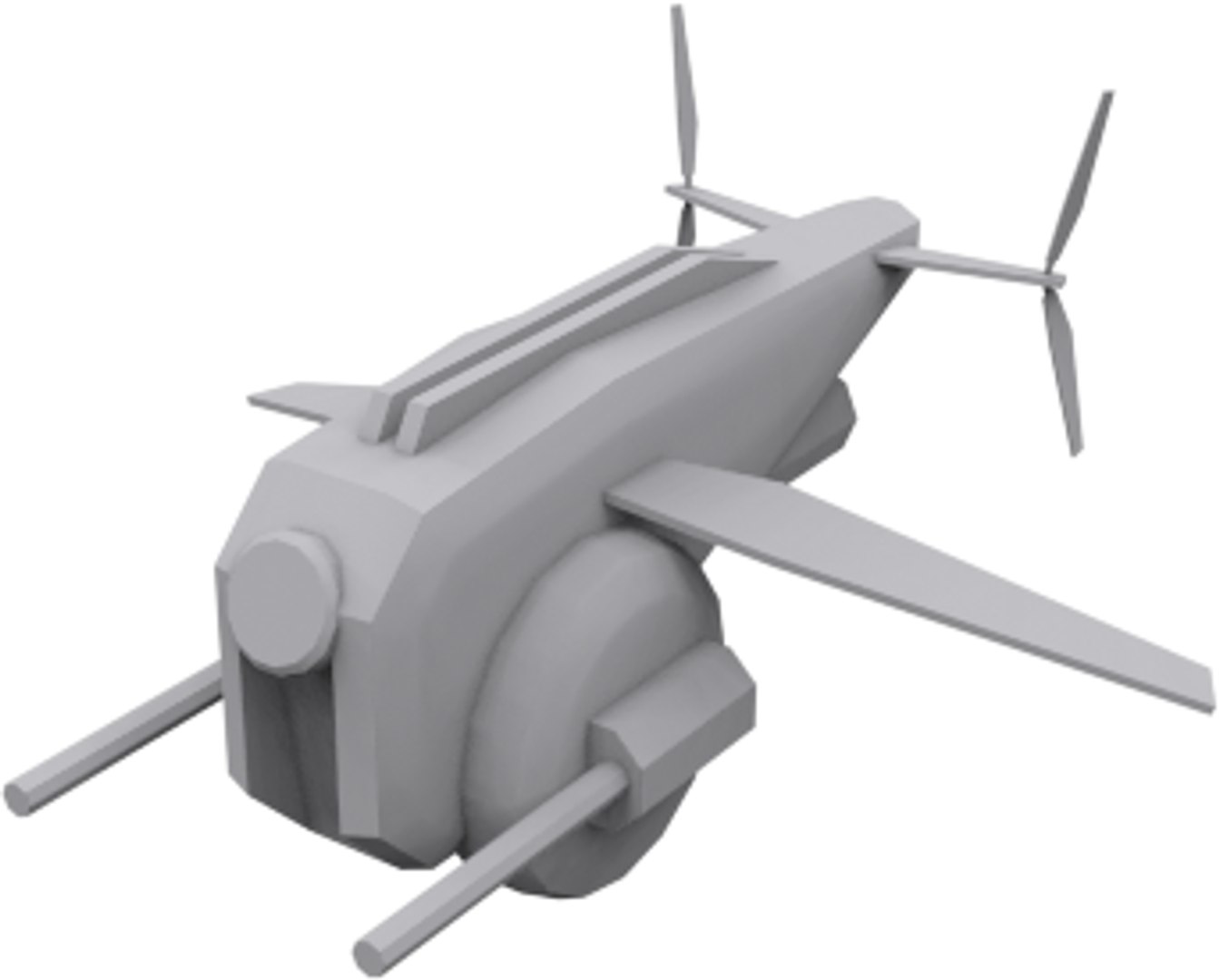 Scrollers Pod Drones 3d Model