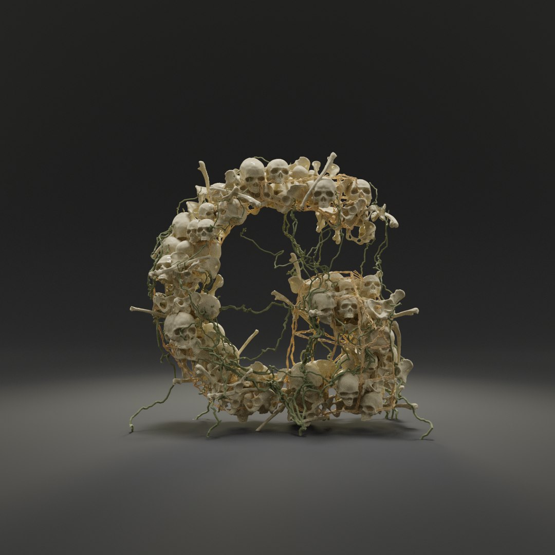 Letter g bones skeleton 3D model - TurboSquid 1546121