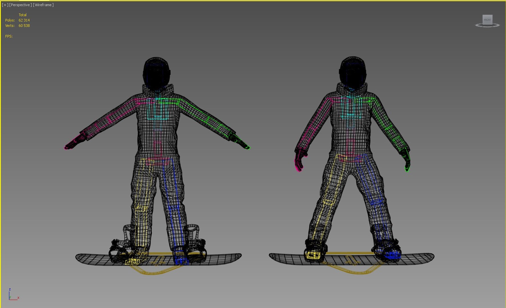 3D Snowboarder - TurboSquid 1718040