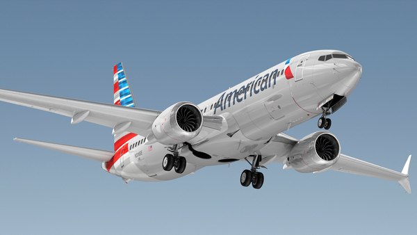 modelo 3d Boeing 737-8 MAX American Airlines - TurboSquid 1989989
