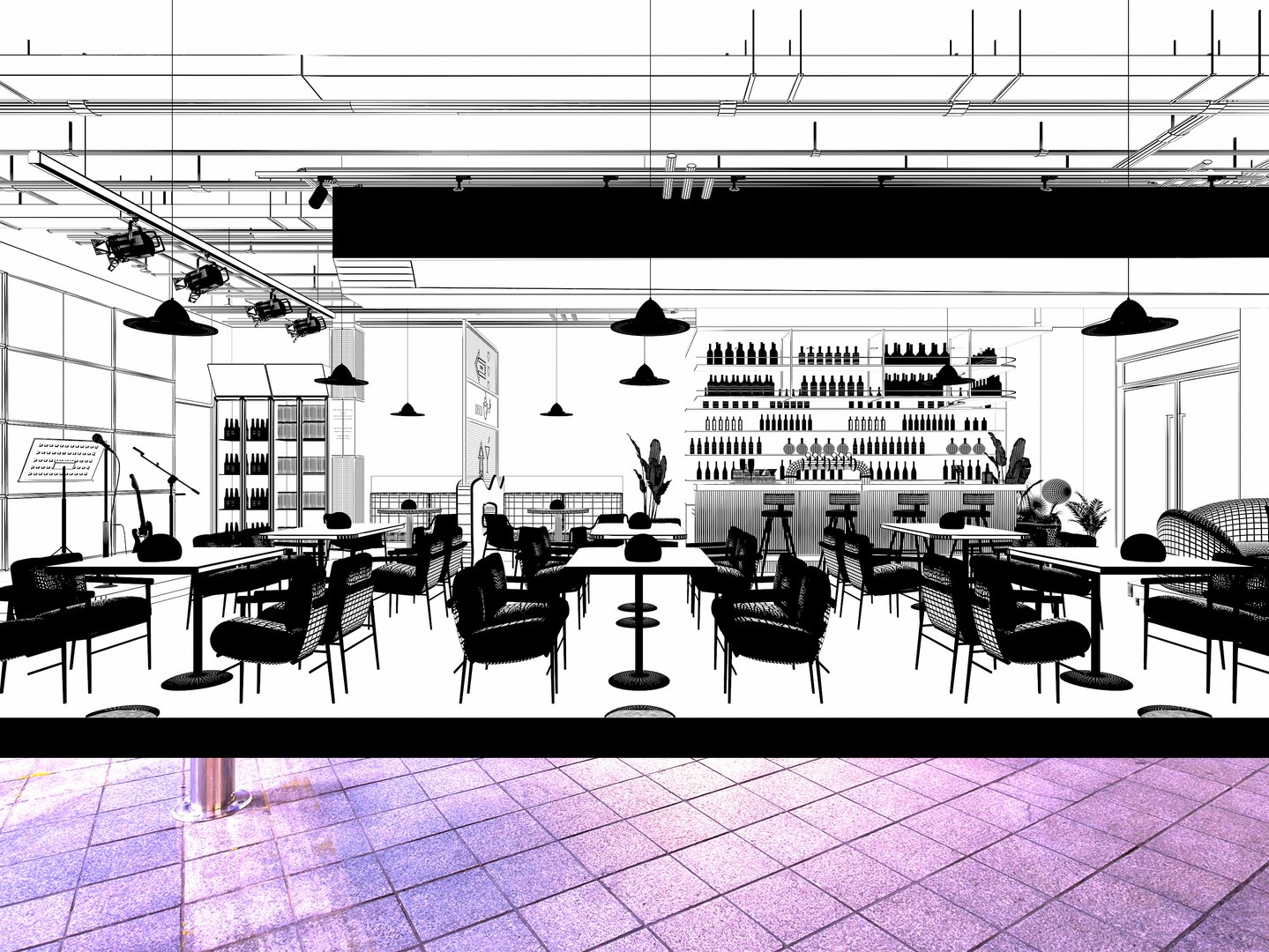 Modern Bar 3D Model - TurboSquid 2299461