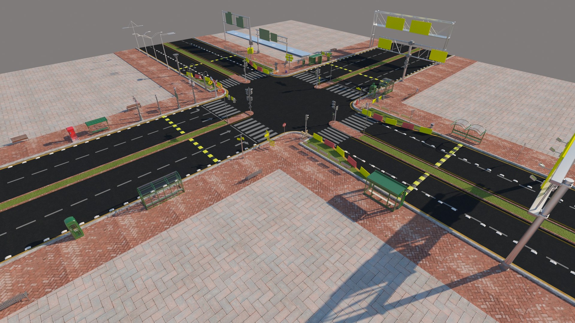 3D RoadStreetCollection3Dmodel - TurboSquid 1788749