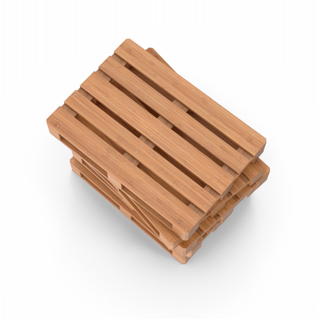 Wooden Pallets Stack 3D Model - TurboSquid 2020475