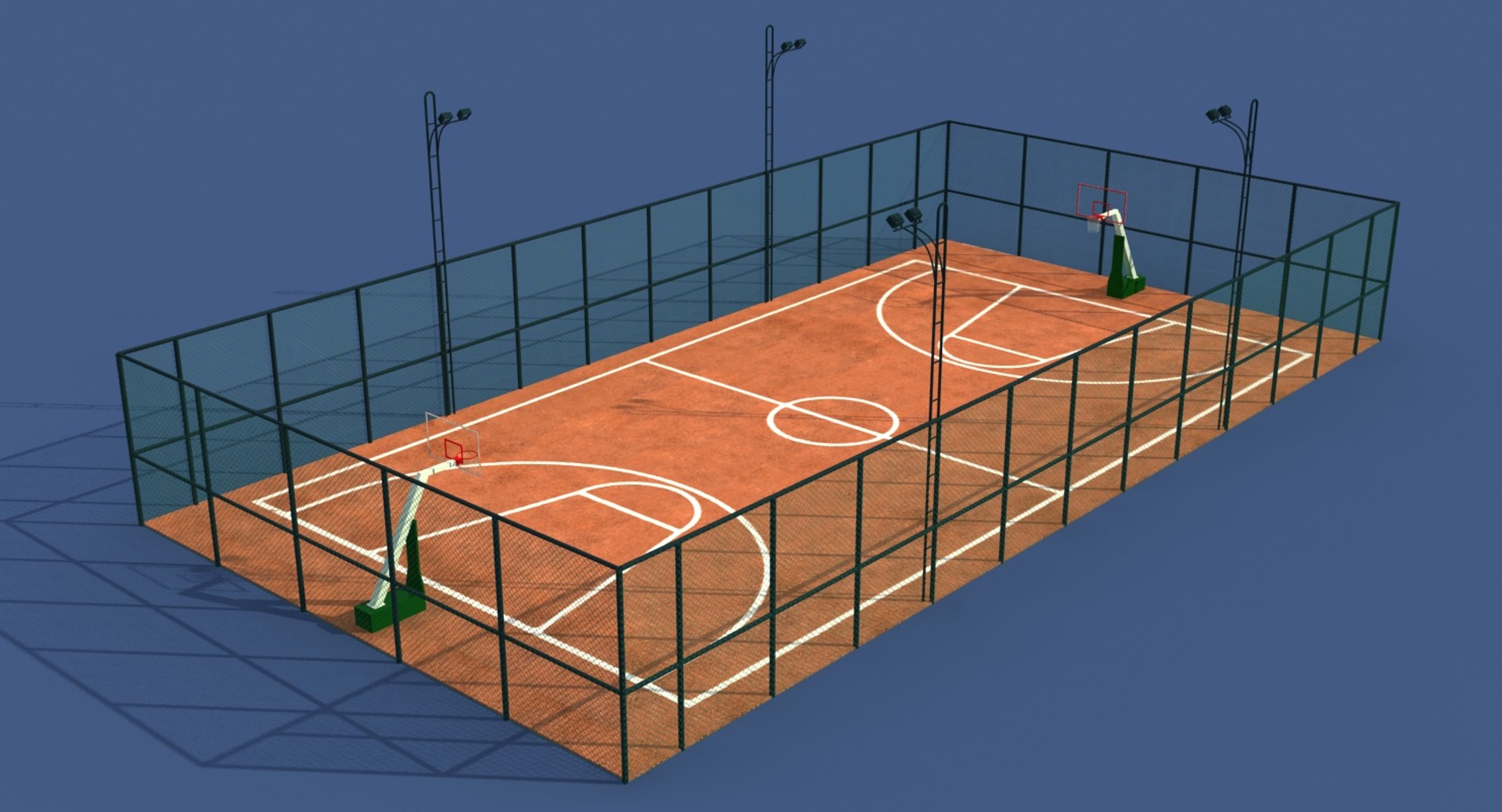 3d Model Basketball Court