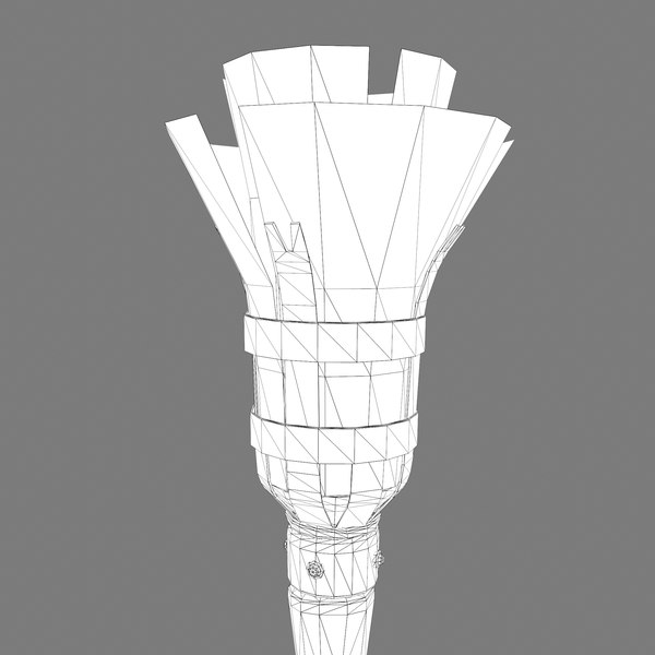 3d Model Medieval Standing Torch Turbosquid 1729347
