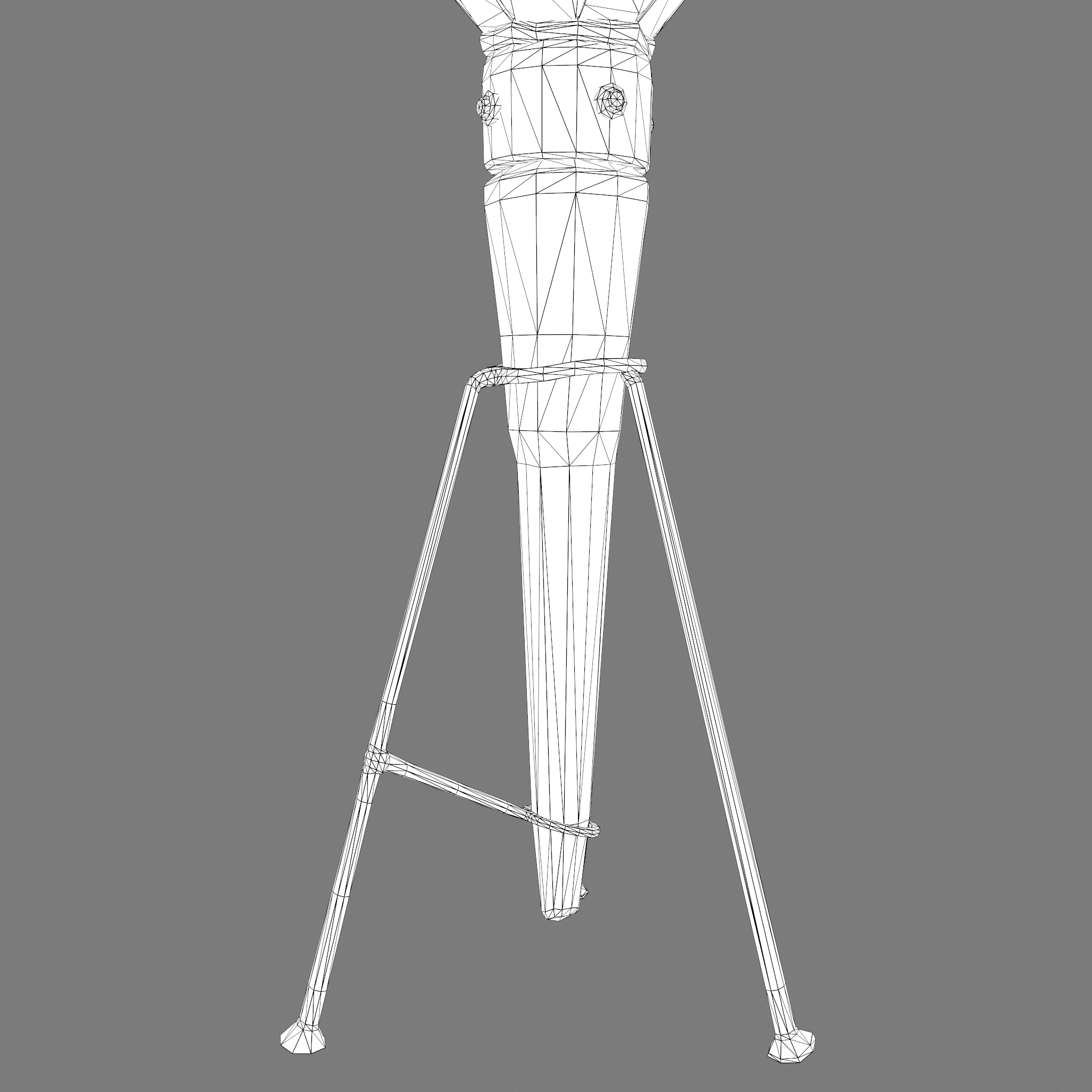 3d Model Medieval Standing Torch Turbosquid 1729347