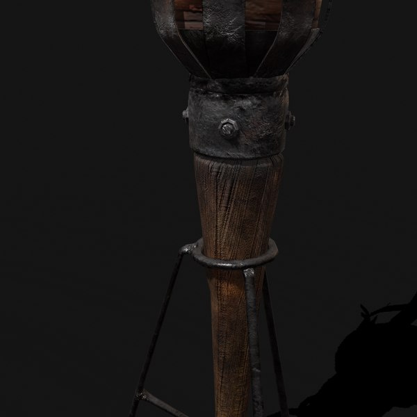 3D model Medieval Standing Torch - TurboSquid 1729347