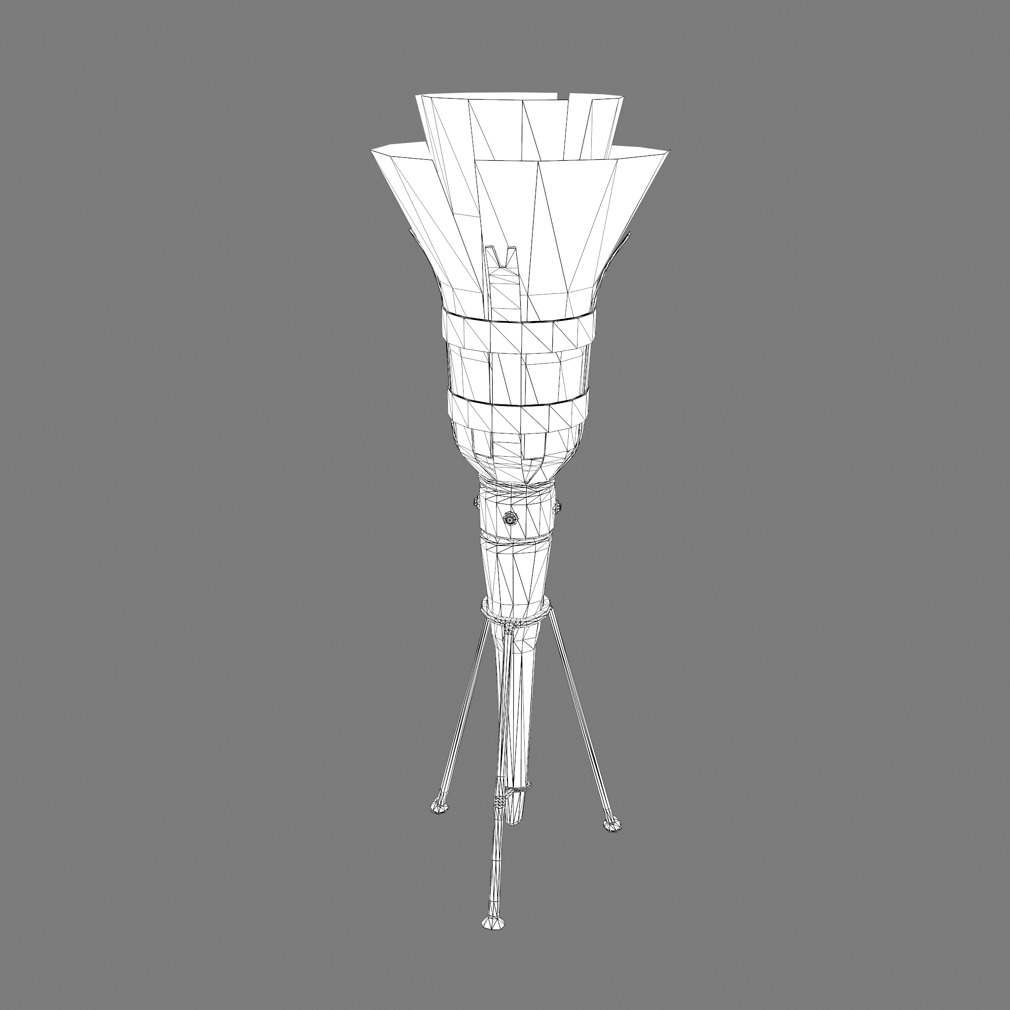 3D model Medieval Standing Torch - TurboSquid 1729347
