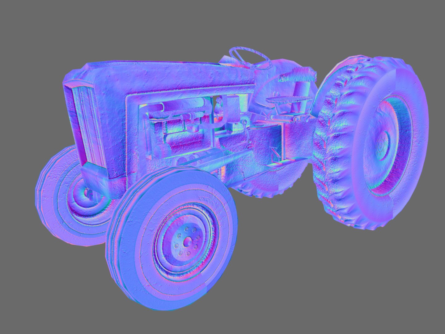 Old Tractor 3D - TurboSquid 1608156