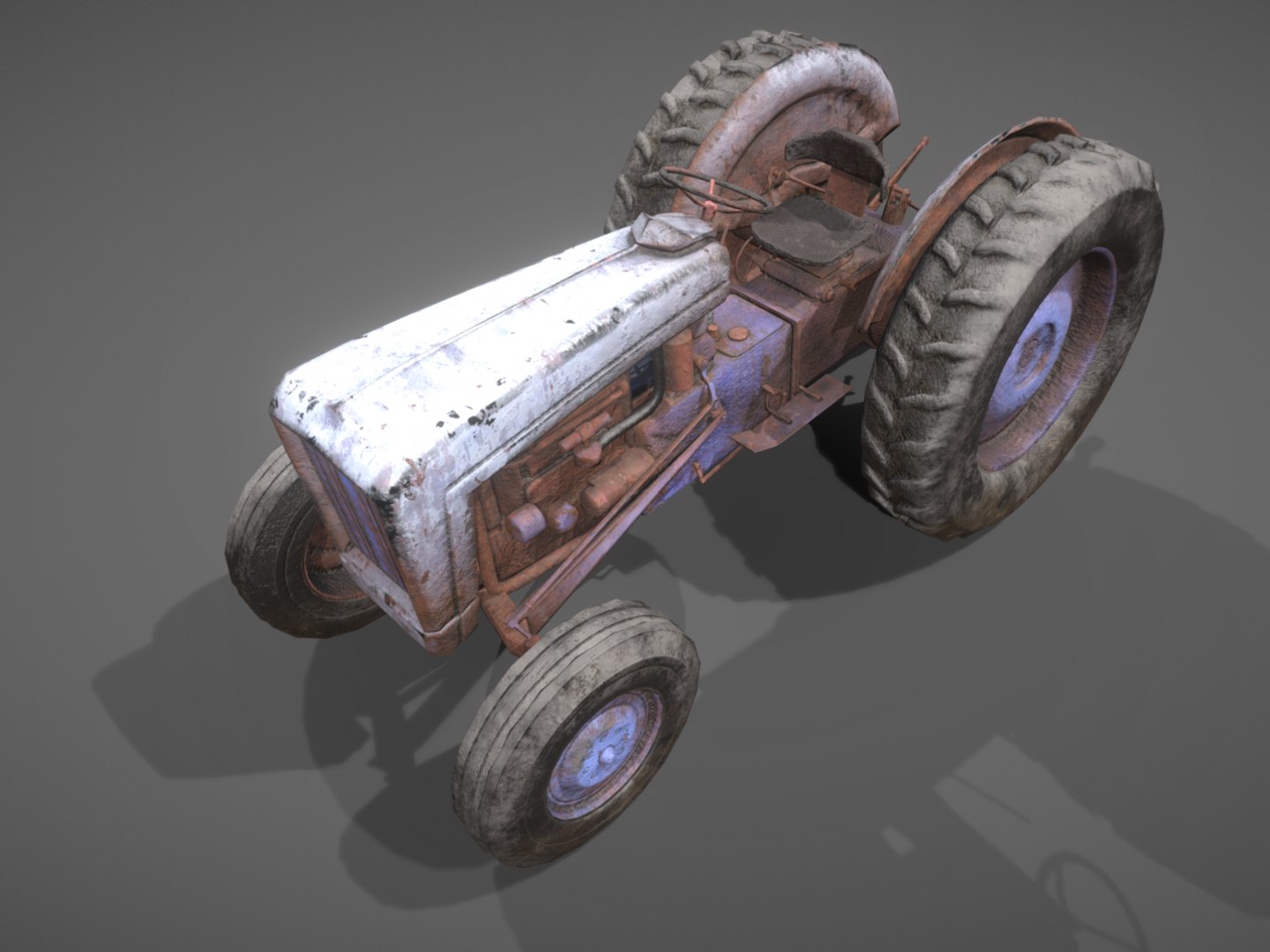 Old Tractor 3D - TurboSquid 1608156