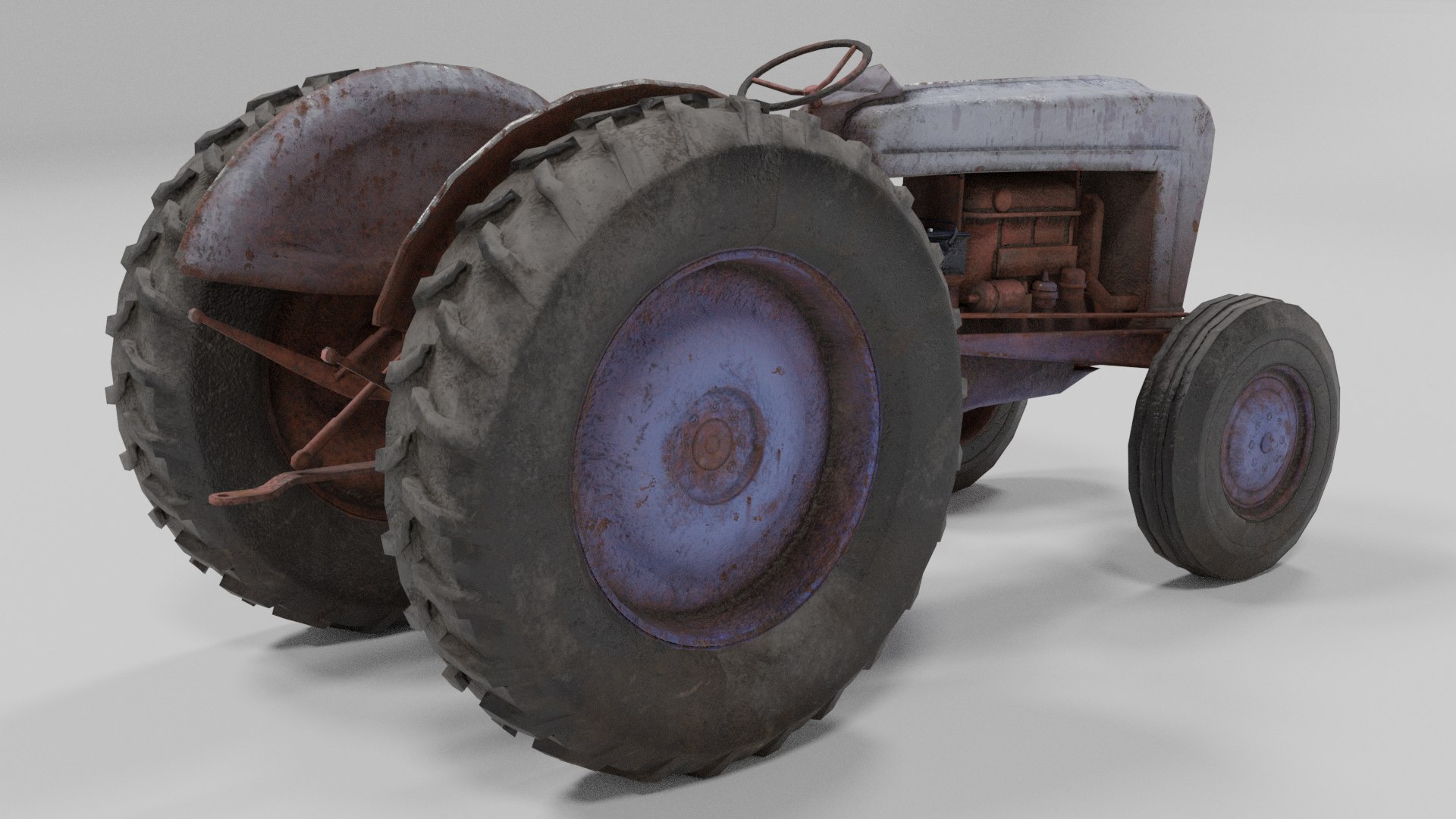 Old Tractor 3D - TurboSquid 1608156