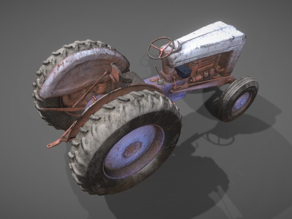 Old tractor 3D - TurboSquid 1608156