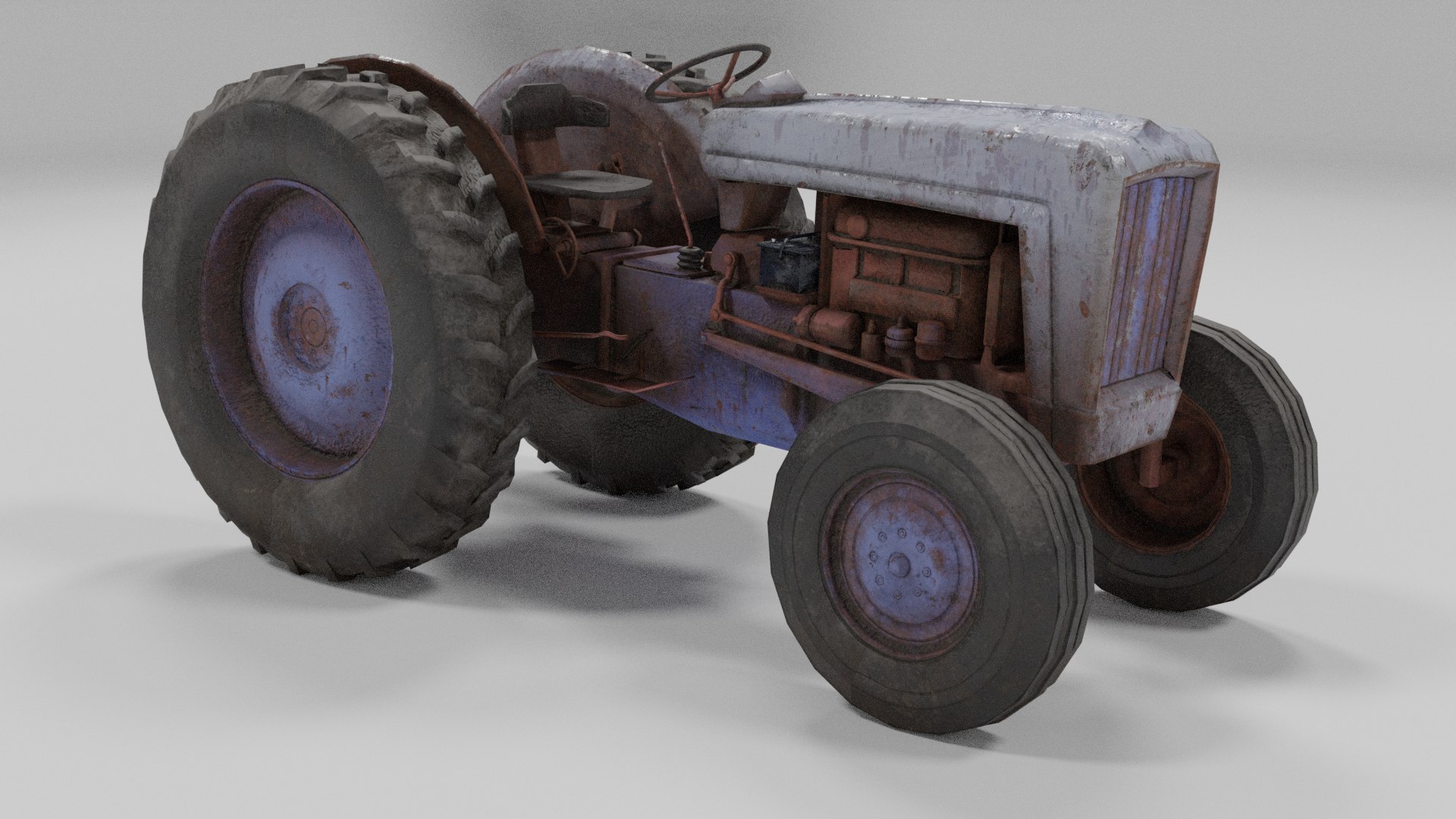 Old Tractor 3D - TurboSquid 1608156