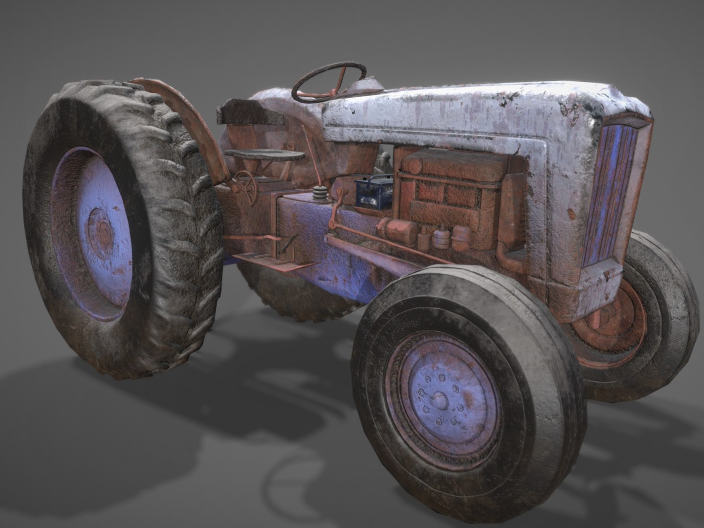 Old Tractor 3D - TurboSquid 1608156