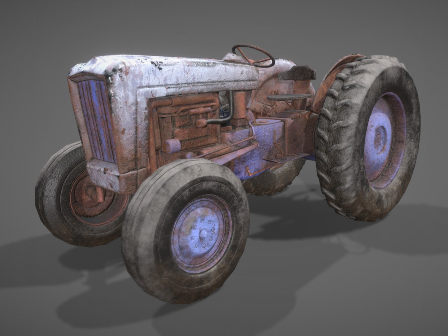 Old Tractor 3D - TurboSquid 1608156
