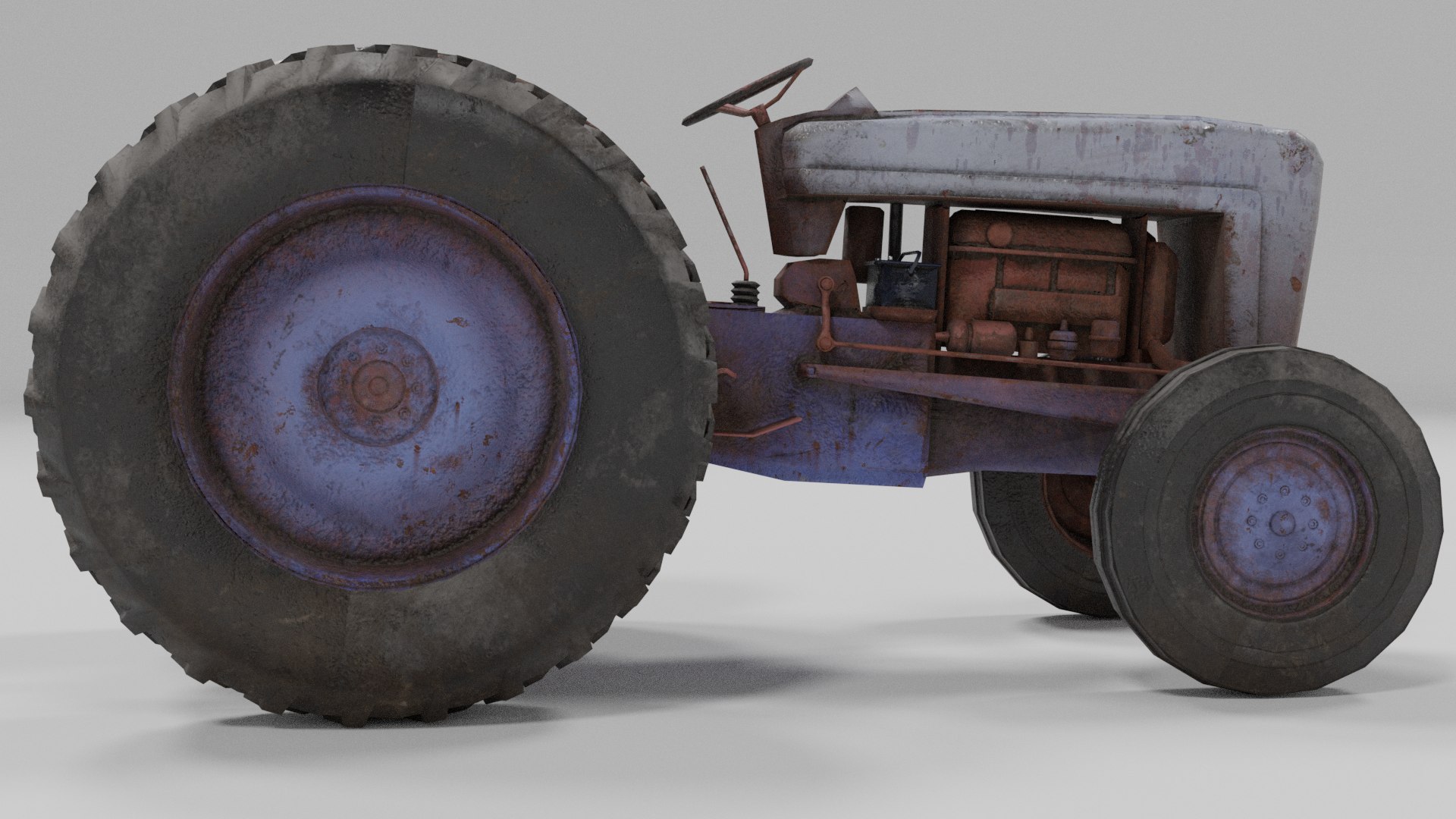 Old Tractor 3D - TurboSquid 1608156