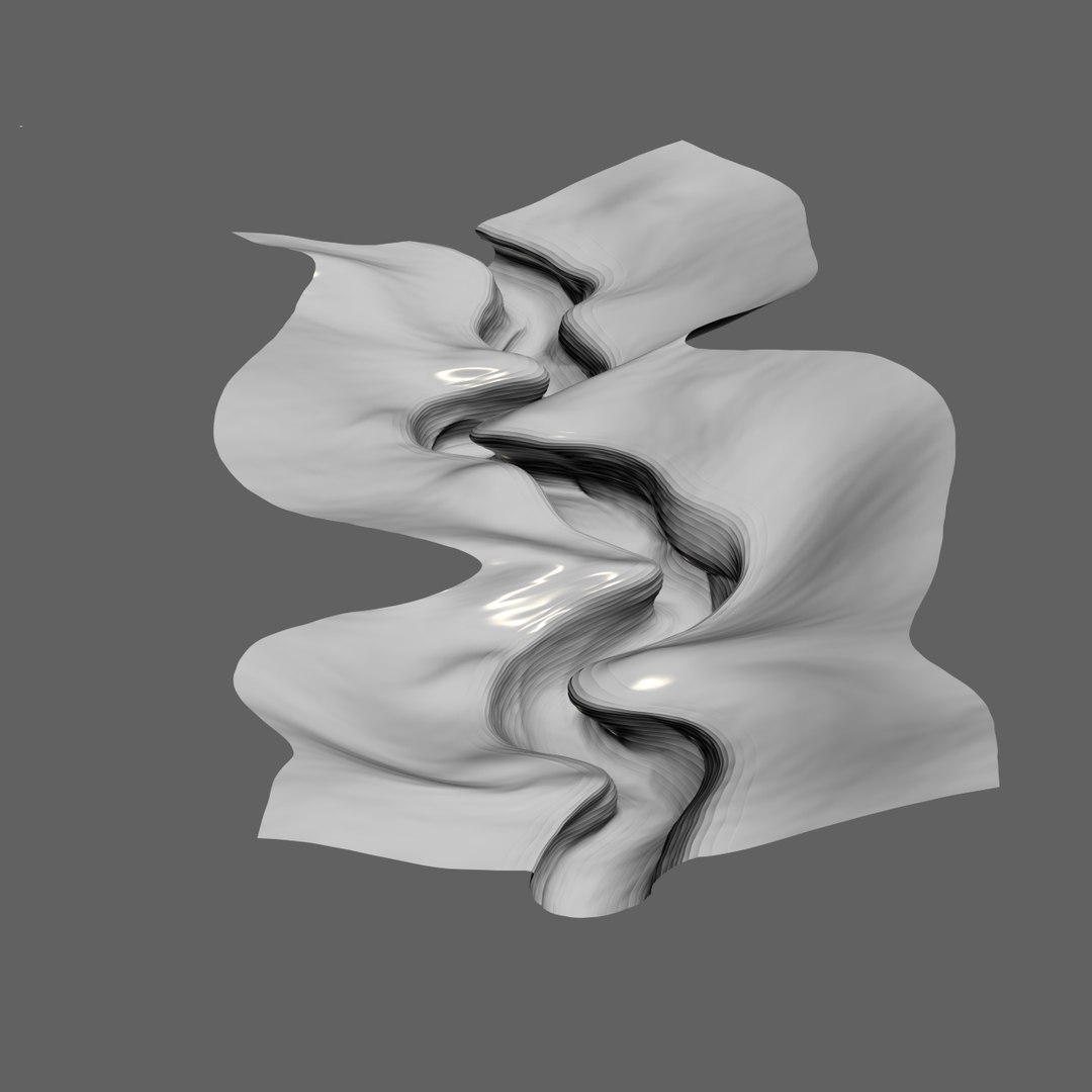 3d Model Canyon Landscape