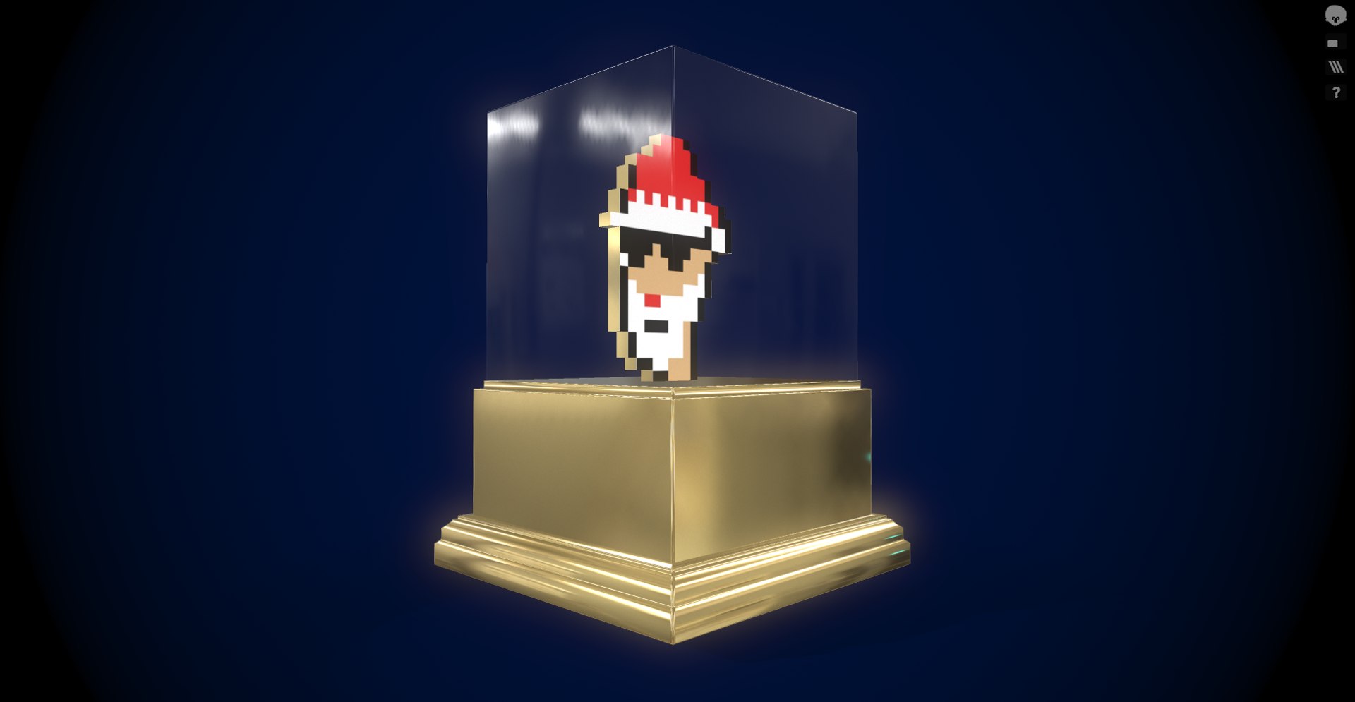 3D Gold Punk Santa Low-poly - TurboSquid 1828753
